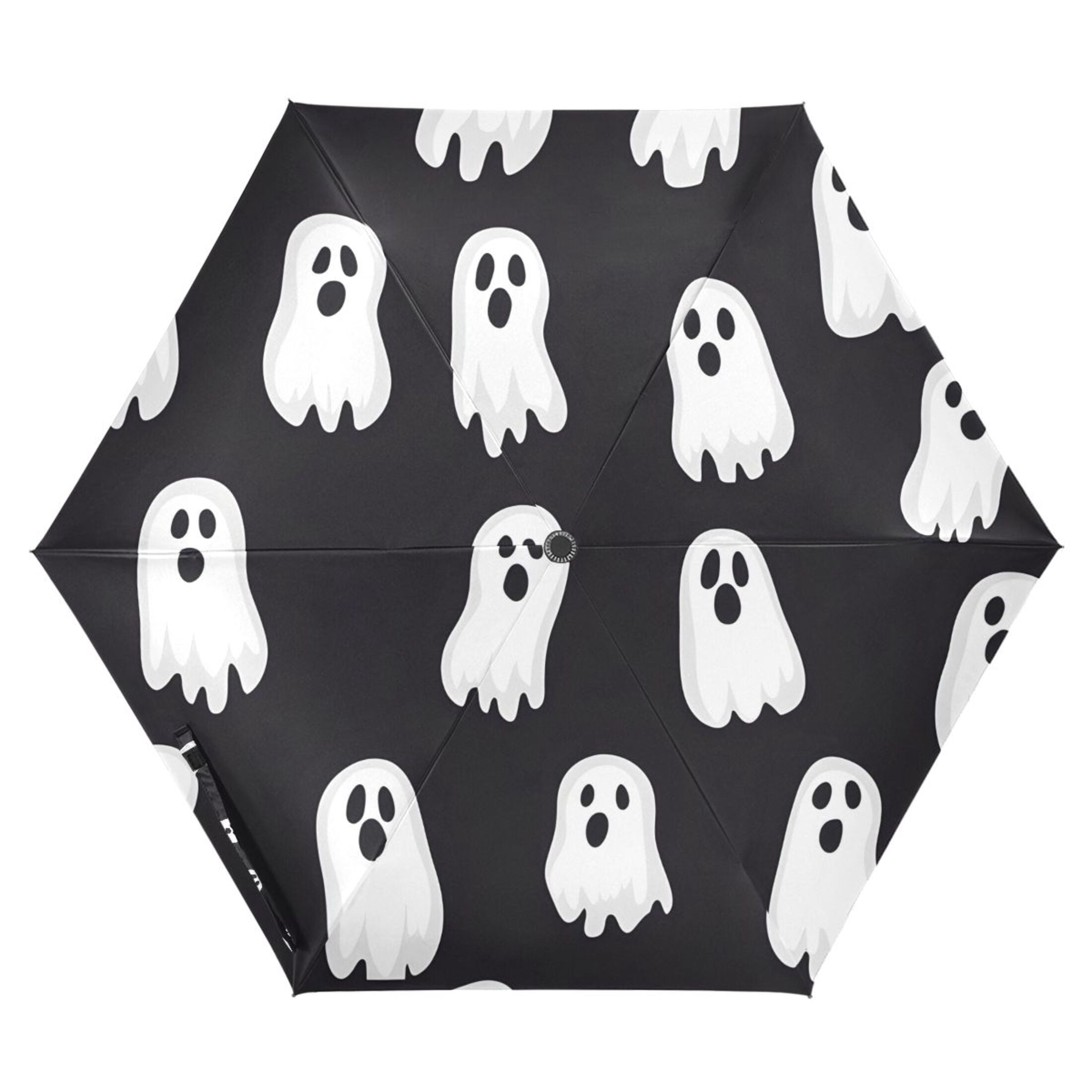 ALAZA Abstract Ghost UPF 50+ Compact Folding Umbrella for Rain Travel ...