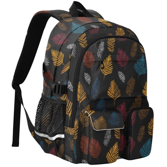 ALAZA Abstract Palm Leaves Print Student Backpack School Bookbag Large ...