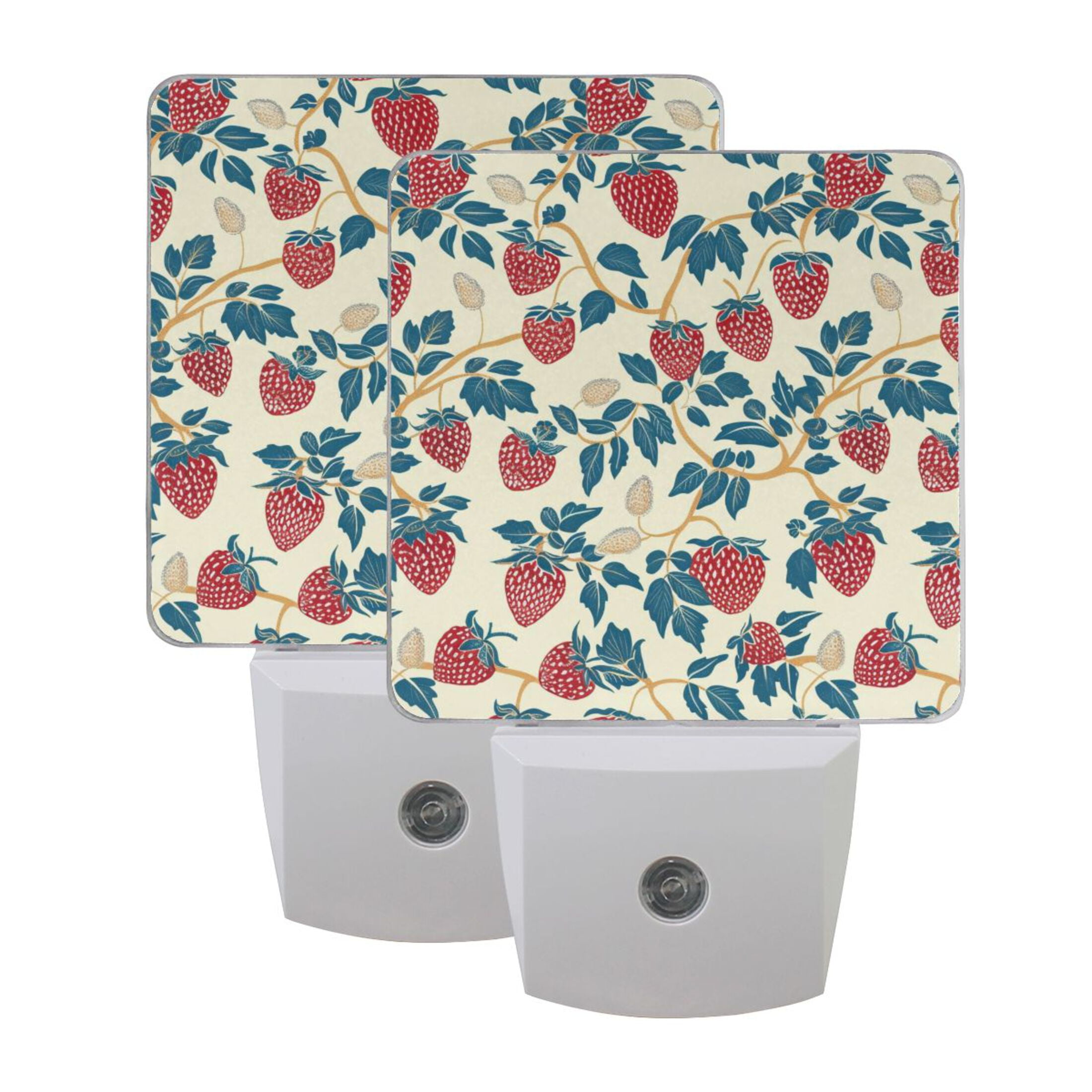 ALAZA Abstract Strawberry Night Lights 2 Pack Plug-in Wall LED ...