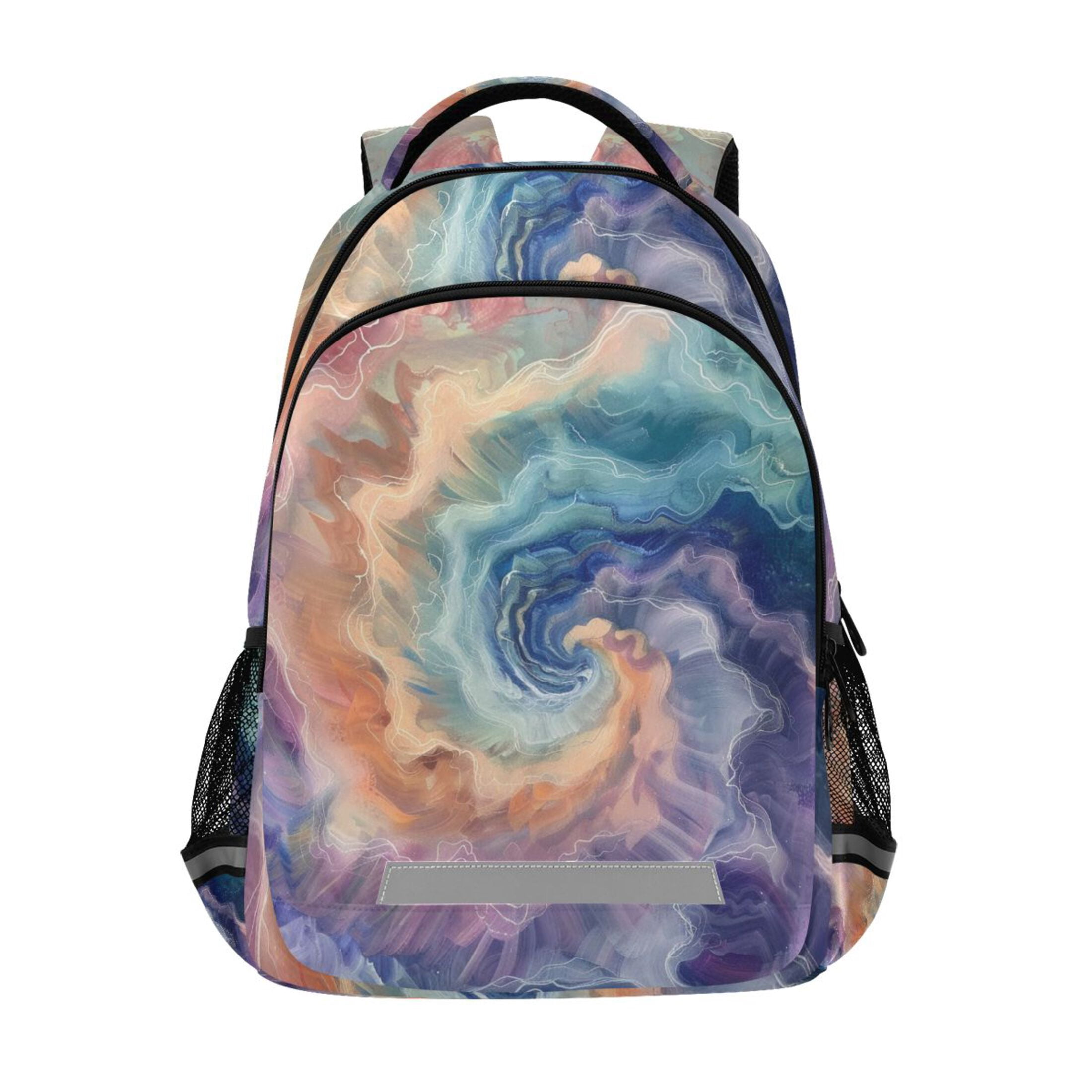 ALAZA Abstract Tie-dye Backpack Elementary School Bag Bookbag Travel ...