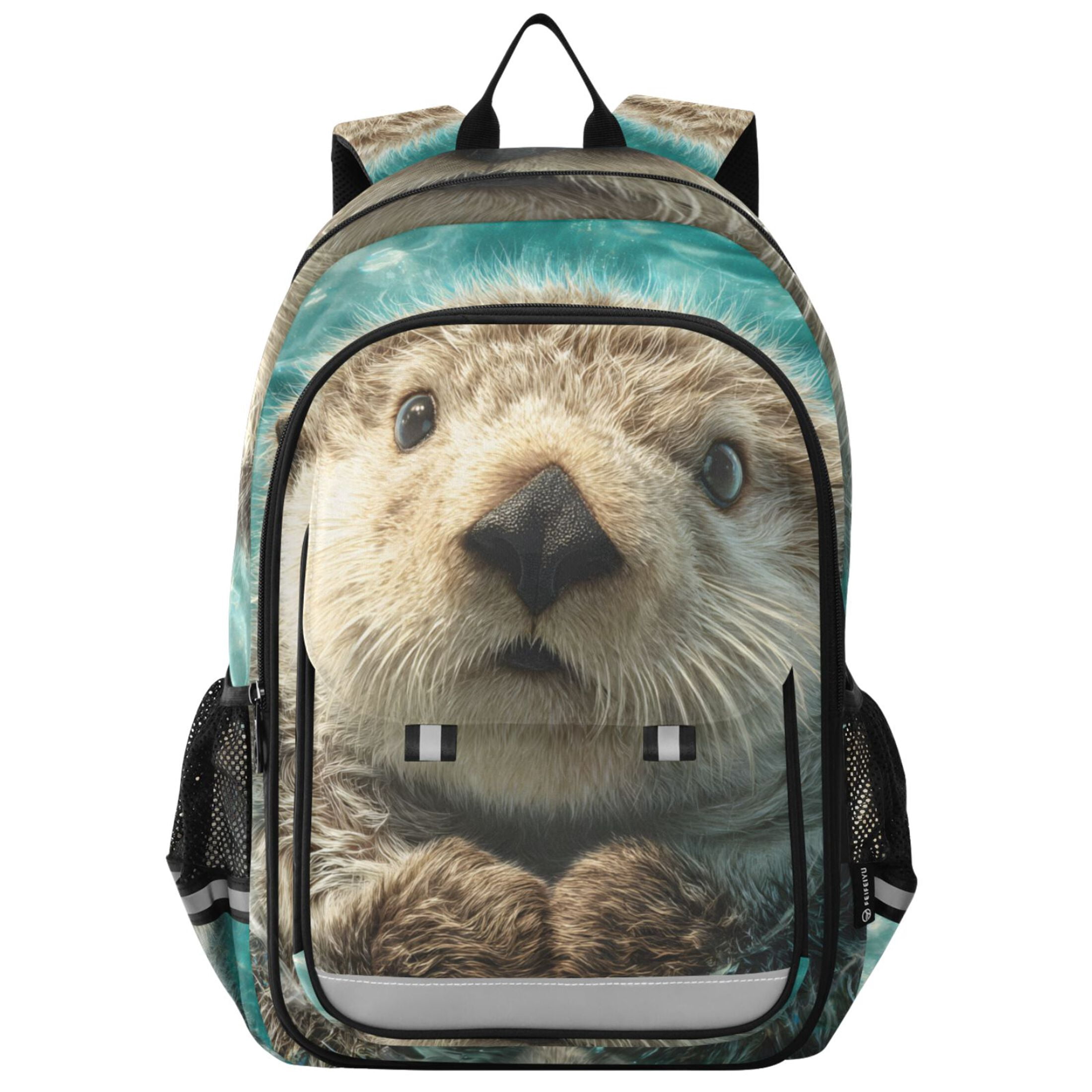 ALAZA Adorable Otter School Laptop Backpack Travel Bag Casual Student ...