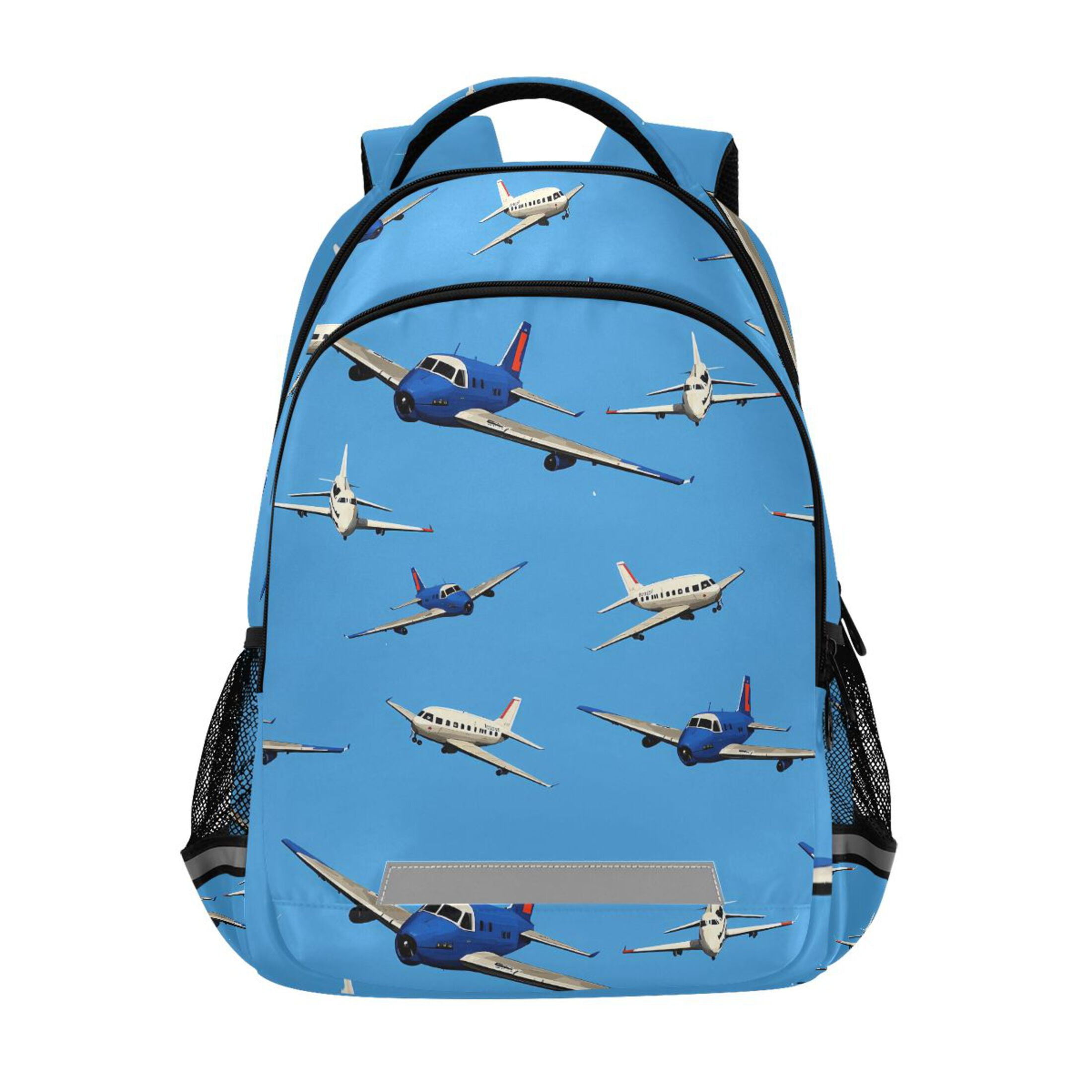 ALAZA Airplanes Flying Backpack Elementary School Bag Bookbag Travel ...