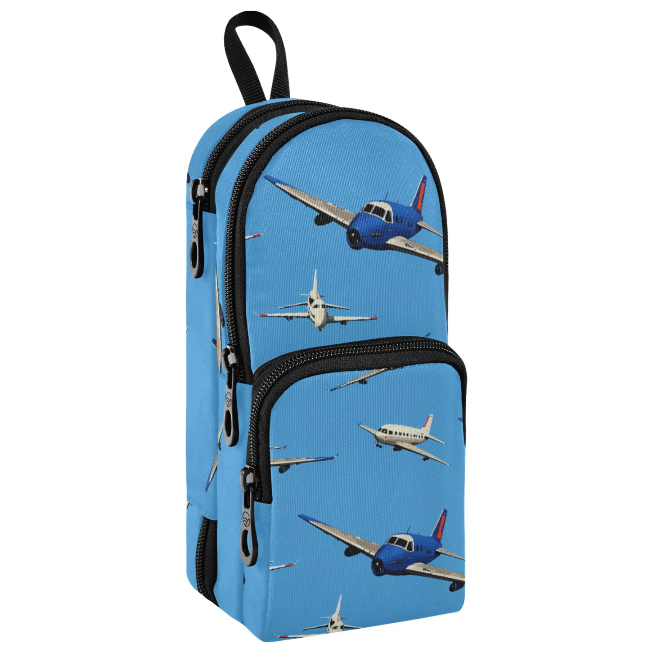 ALAZA Airplanes Flying Pencil Case Pen Pouch Stationery Organizer Bag ...