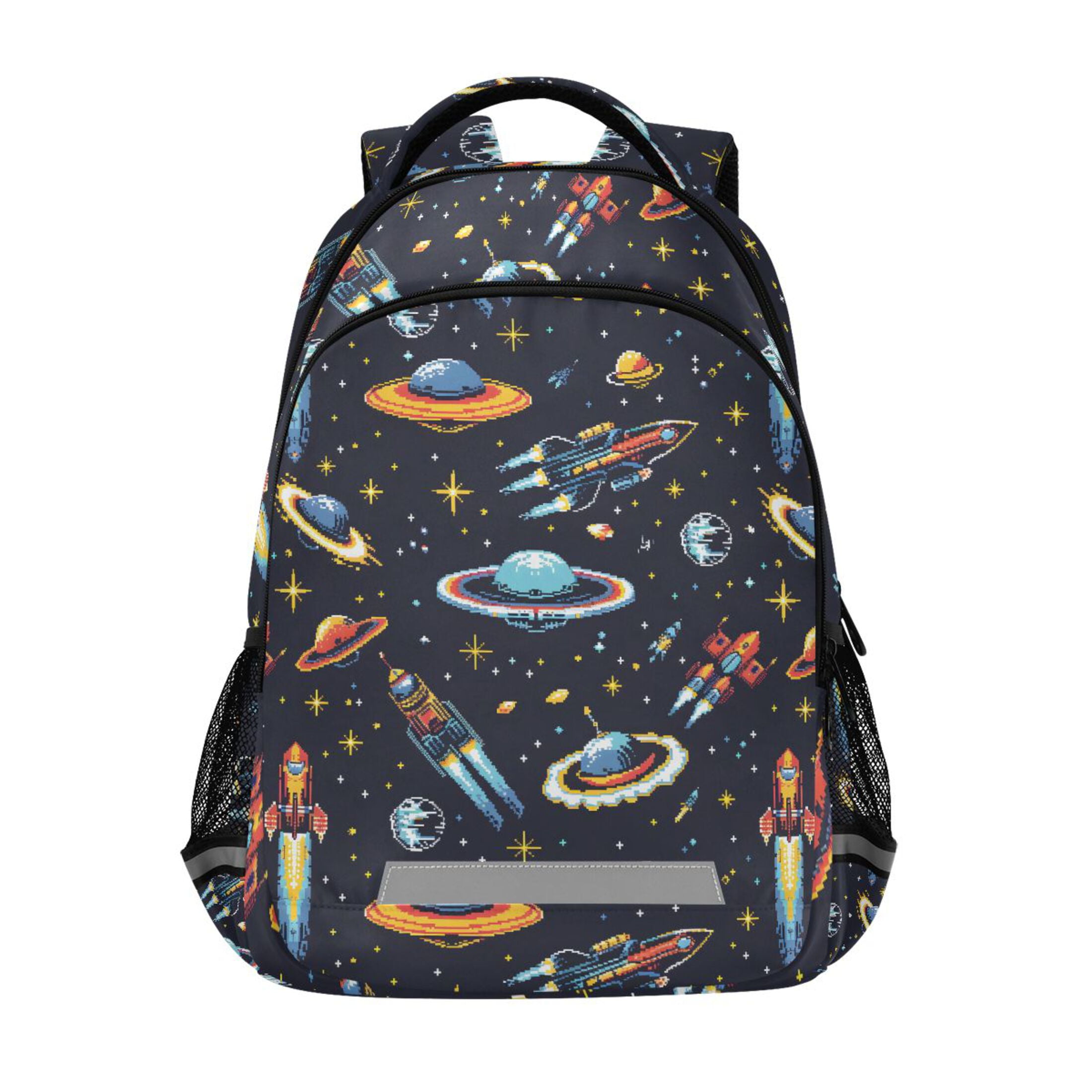 ALAZA Aliens and Space Backpack Elementary School Bag Bookbag Travel ...