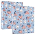 ALAZA American Baseball Flags Hardcover 3 Ring Binder 1.5" D-Rings with ...