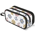 ALAZA Anchors-1 Pencil Case Bag Large 3 Compartment Pen Pouch Holder ...