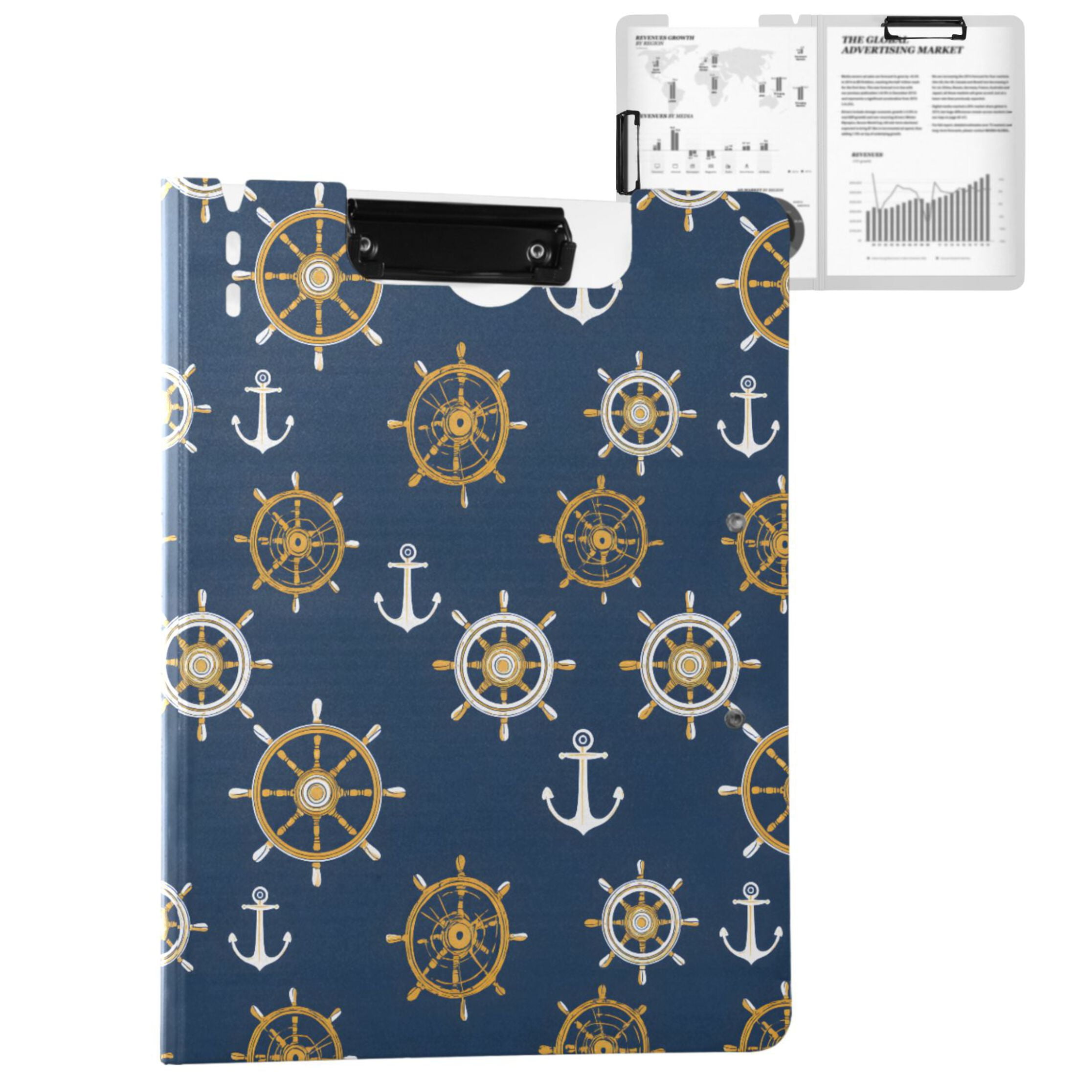 ALAZA Anchors-t1 A4 Foldable Clipboard 360 Degree Folder Binder ...