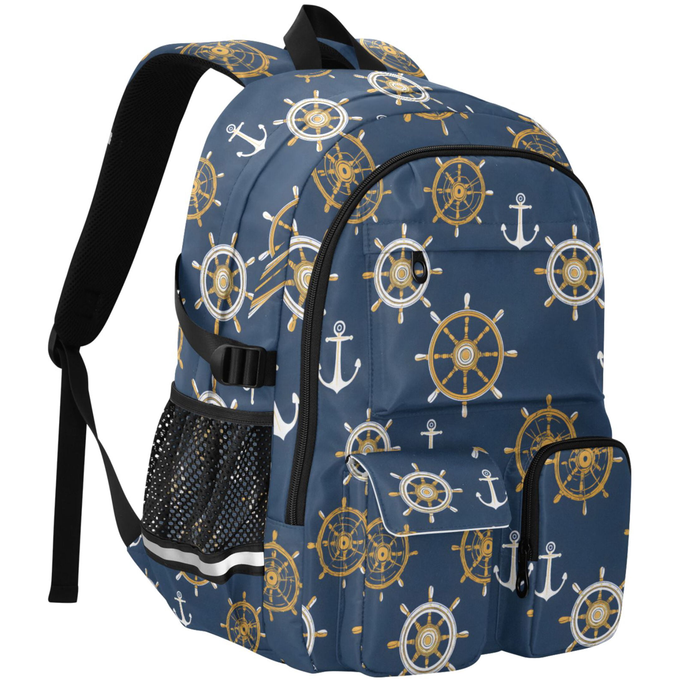 ALAZA Anchors-t1 Print Student Backpack School Bookbag Large Laptop ...