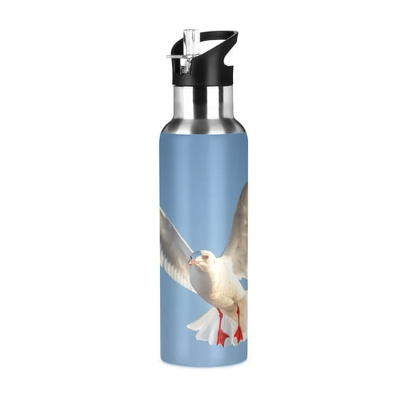 ALAZA Art Bird Pigeon Flying Water Bottle Insulated Flask Stainless ...