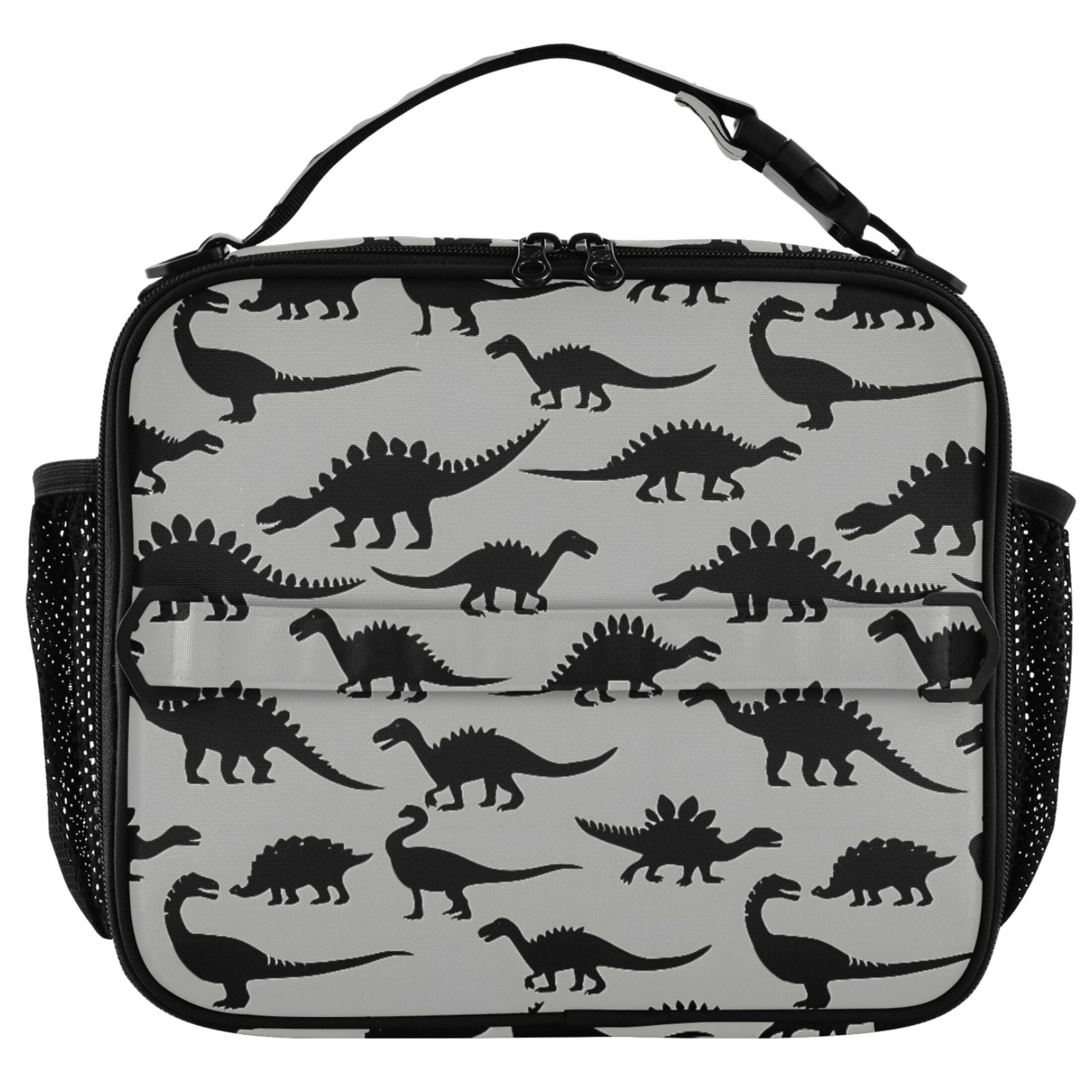 ALAZA Art Dinosaur Silhouettes Insulated Lunch Box Lunch Bag Cooler ...