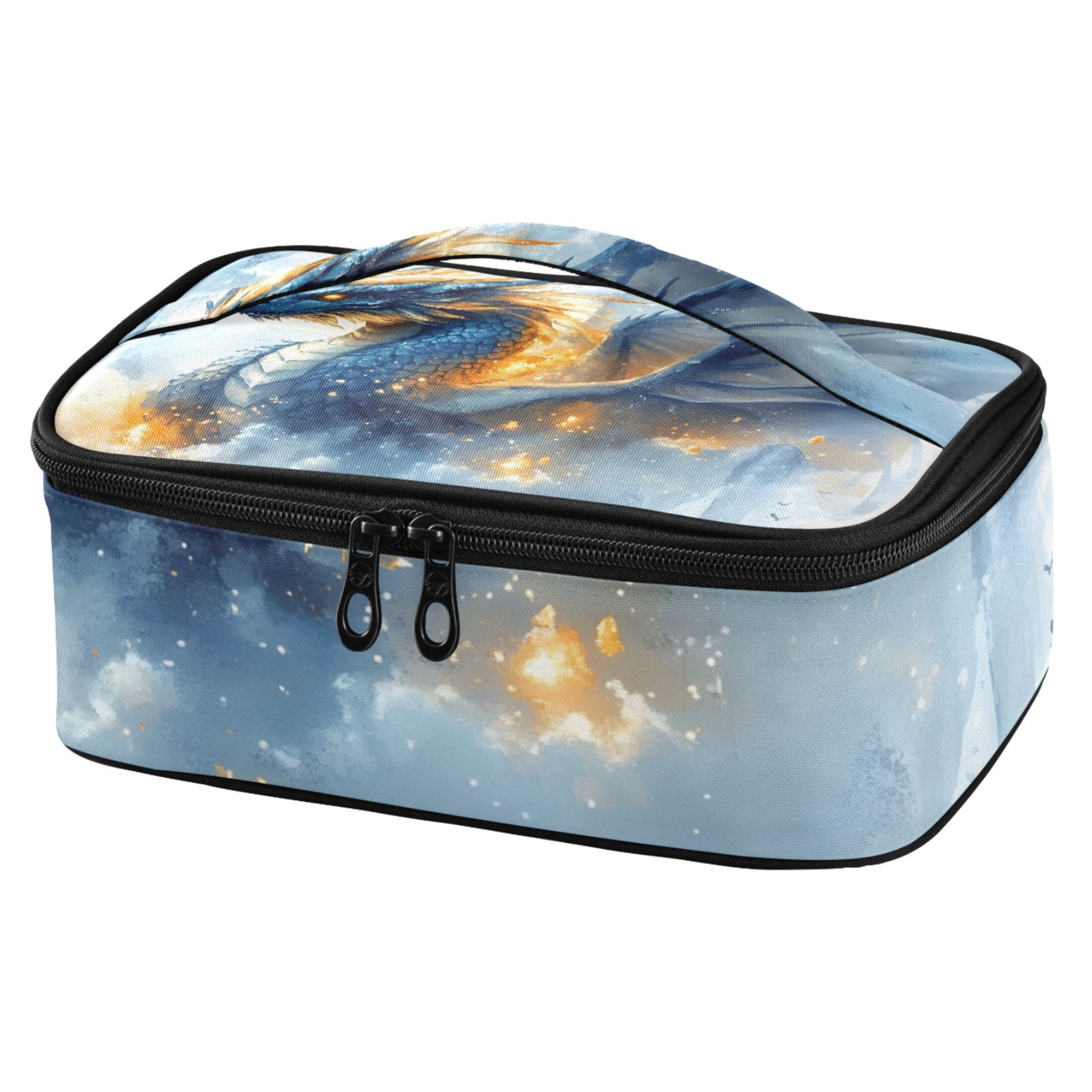 ALAZA Art Dragon Lunch Box Insulated Reusable Cooler Tote Bag School ...