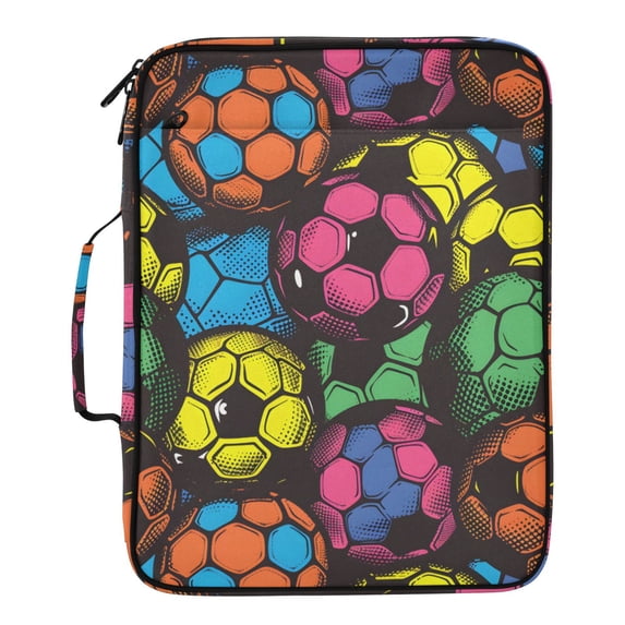 ALAZA Art Soccer Footballs Pattern Expanding Accordion File Folder 3 ...
