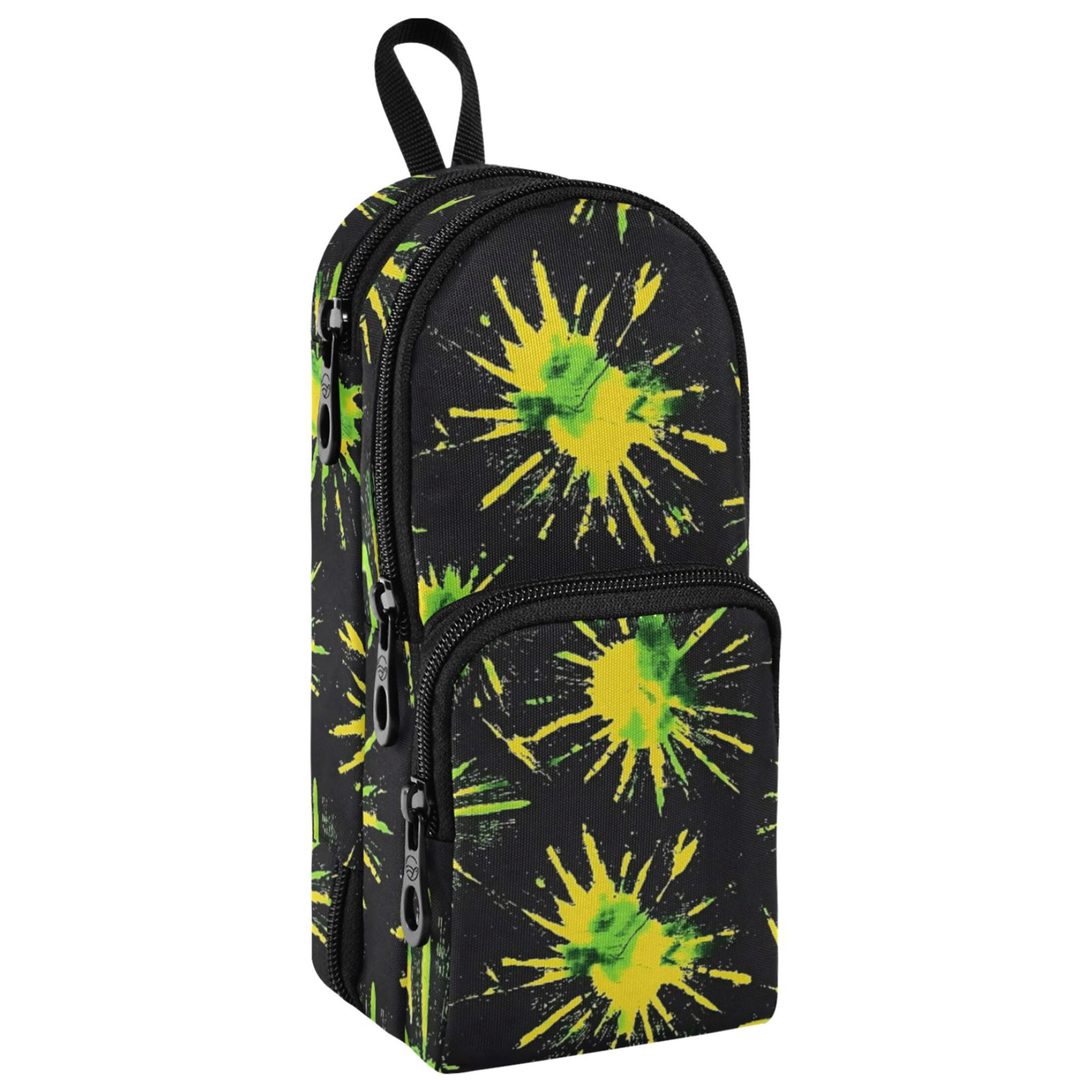 ALAZA Art Tie Dye Yellow Pencil Case Pen Pouch Stationery Organizer Bag ...