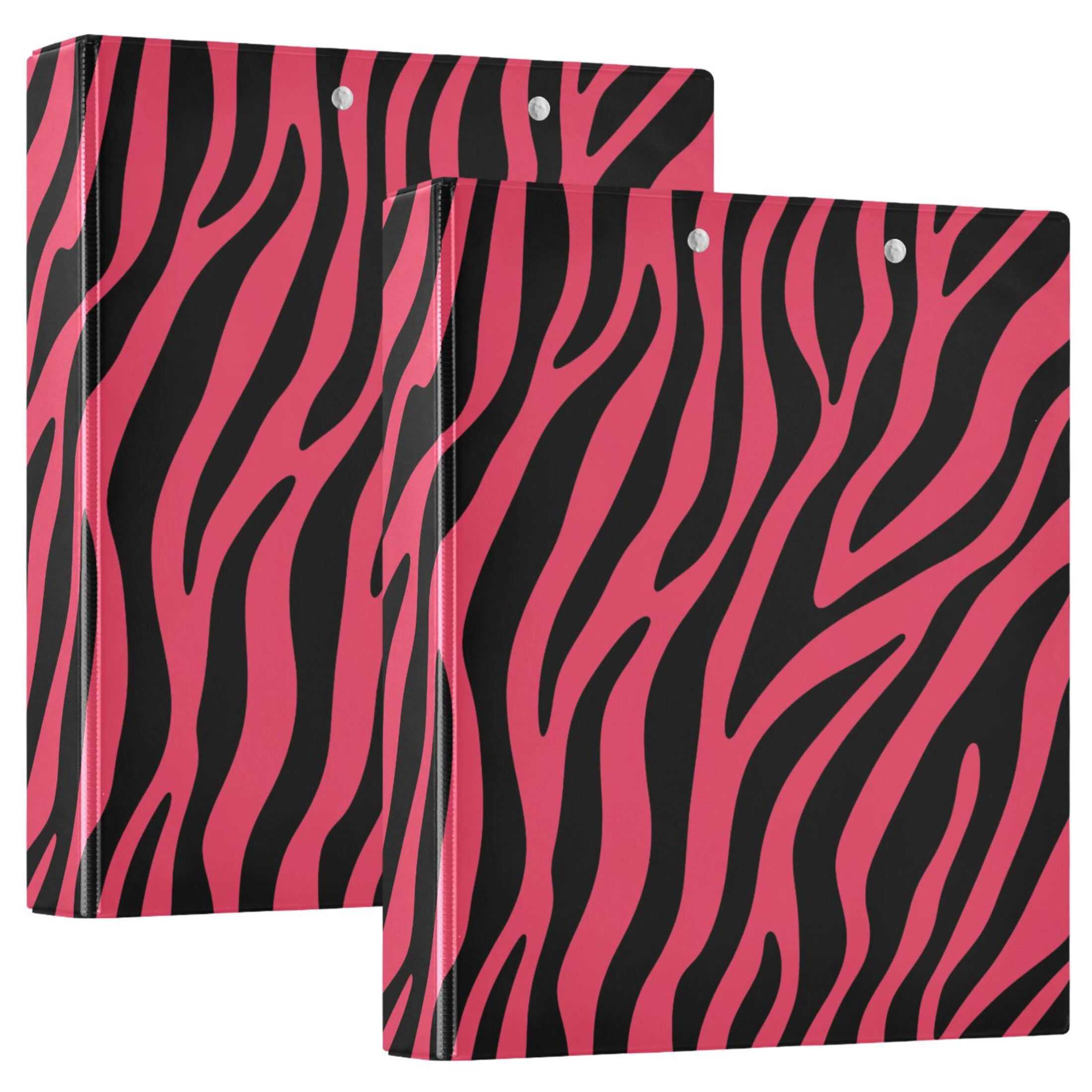 ALAZA Art Zebras Print-2 Hardcover 3 Ring Binder 1.5" D-Rings with ...