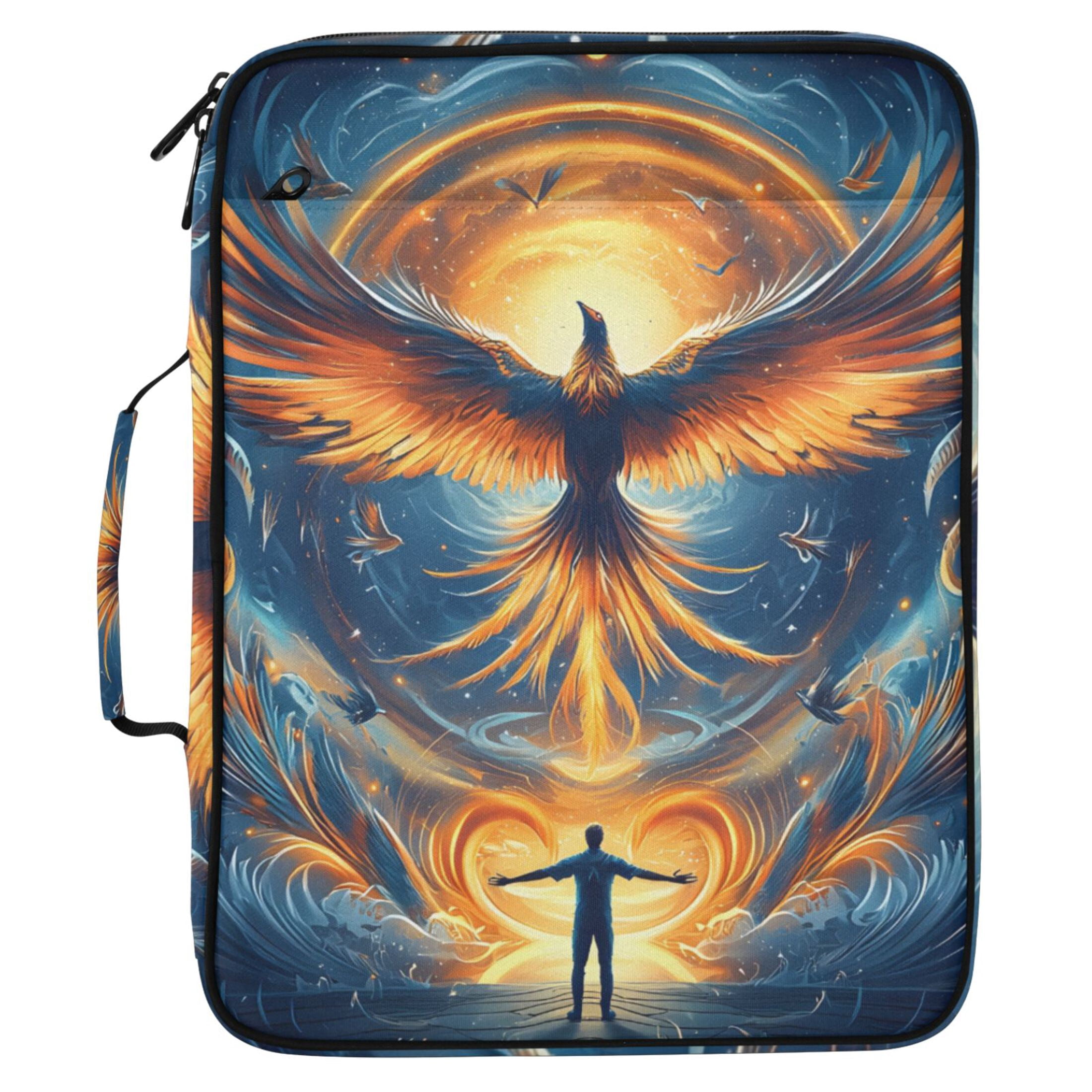 ALAZA Artistic Neon Phoenix Night Pattern Expanding Accordion File ...