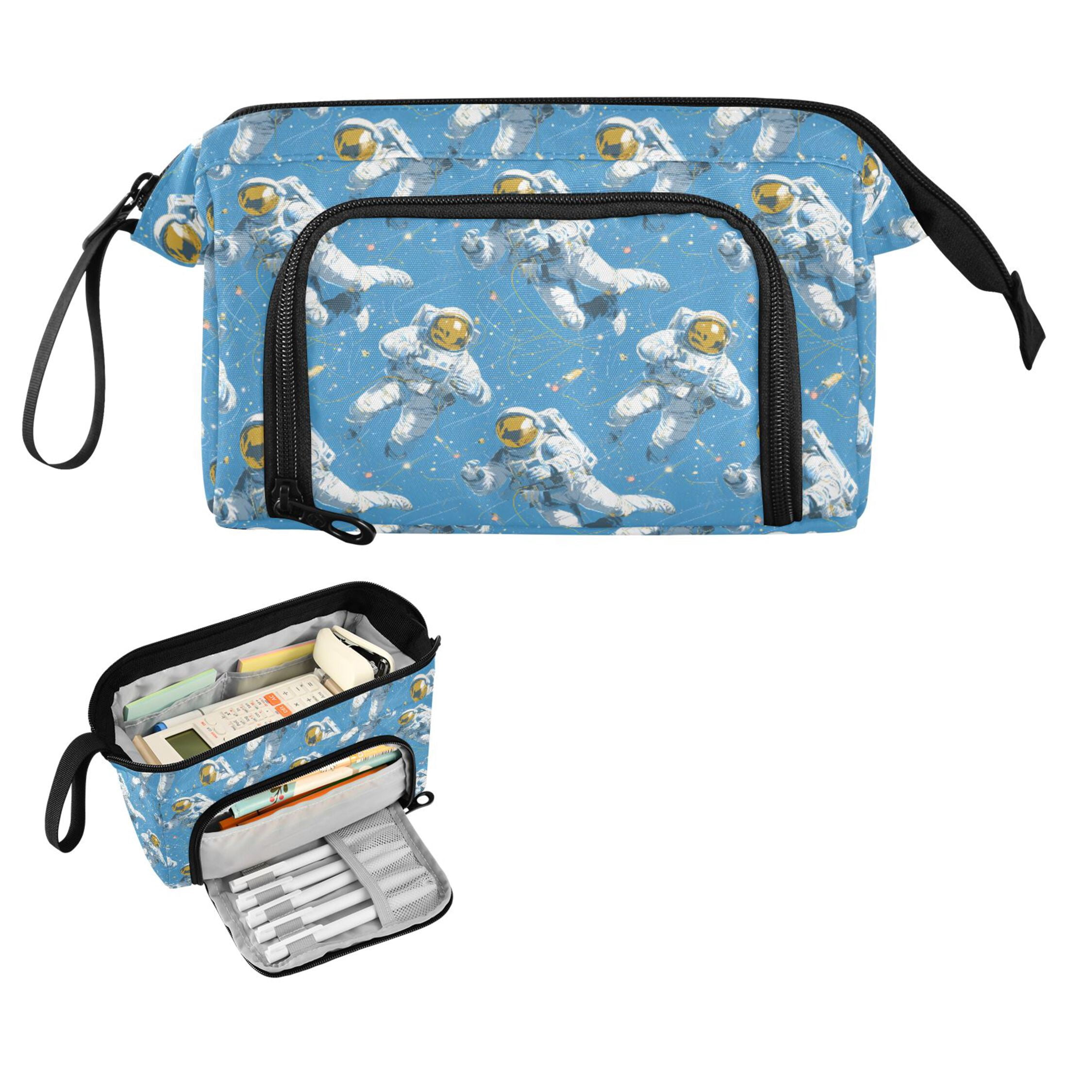 ALAZA Astronaut Space Cartoon Pencil Pouch Big Capacity Pencil Case ...