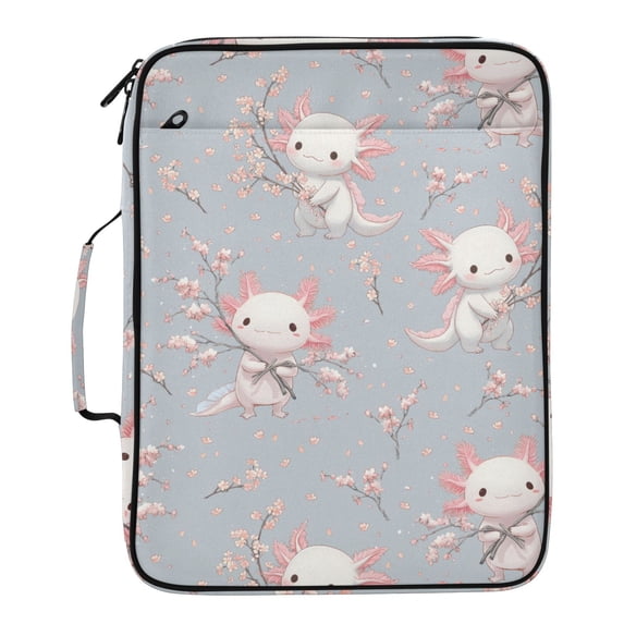 ALAZA Axolotl Cherry Blossom Pattern Expanding Accordion File Folder 3 ...