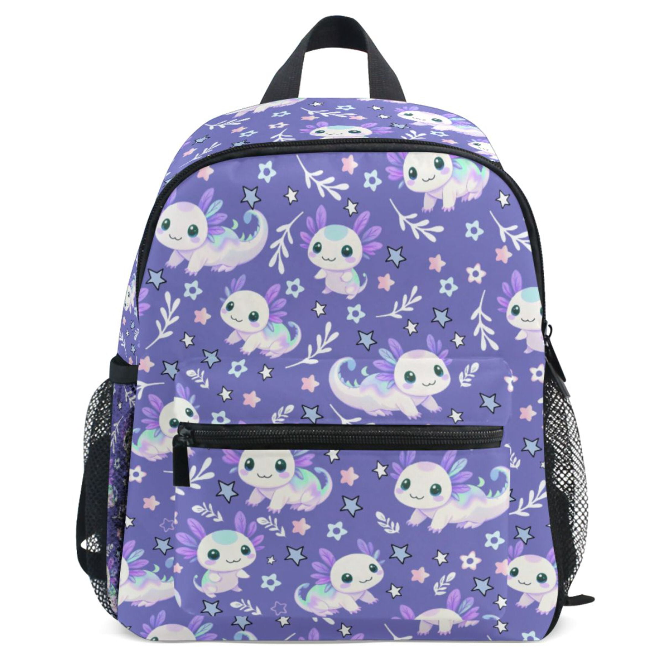 ALAZA Axolotl Galaxy Pattern School Backpack Student Bookbag Mini Bag ...