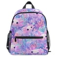ALAZA Axolotl Seaweed Pattern School Backpack Student Bookbag Mini Bag ...