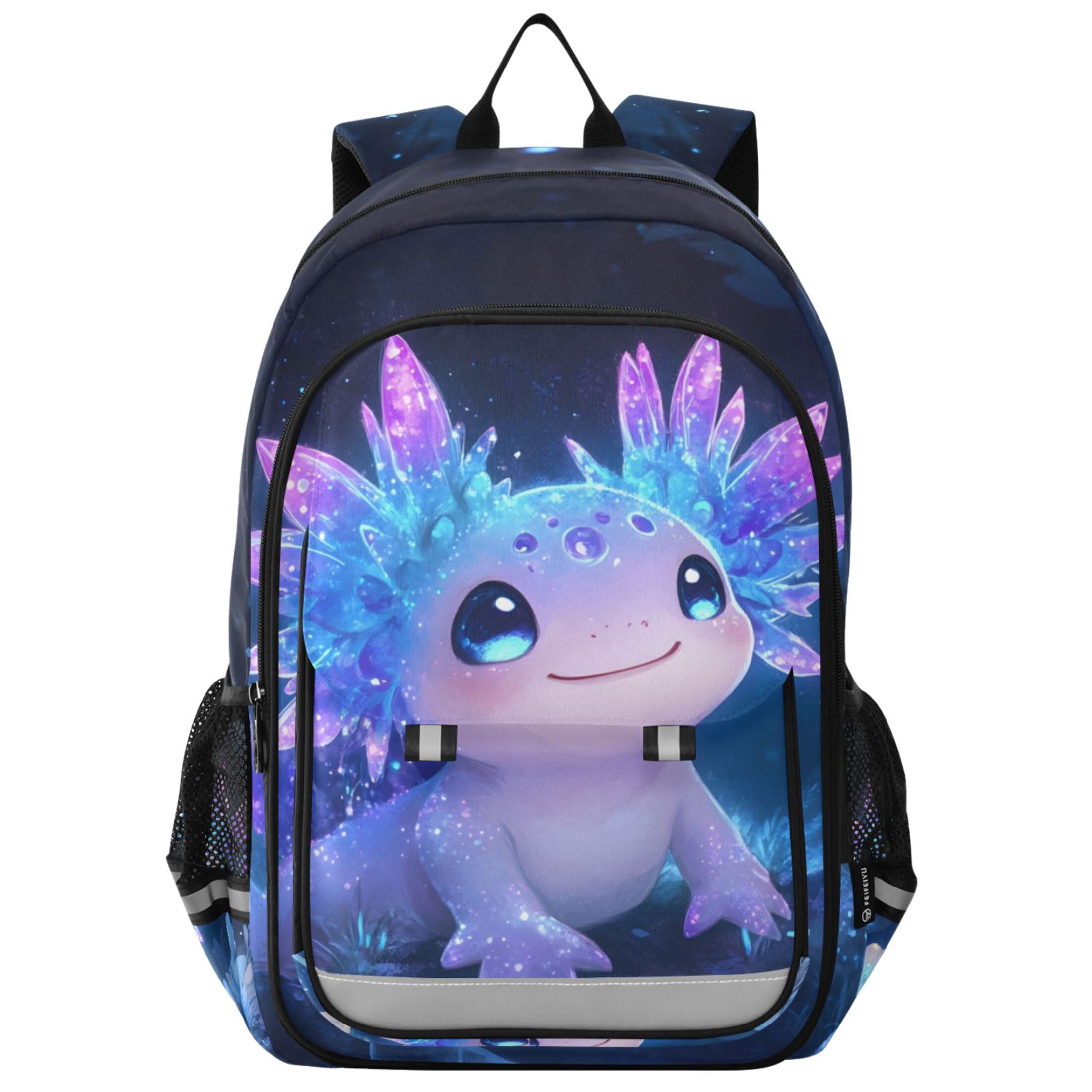 ALAZA Axolotl at Night School Laptop Backpack Travel Bag Casual Student ...