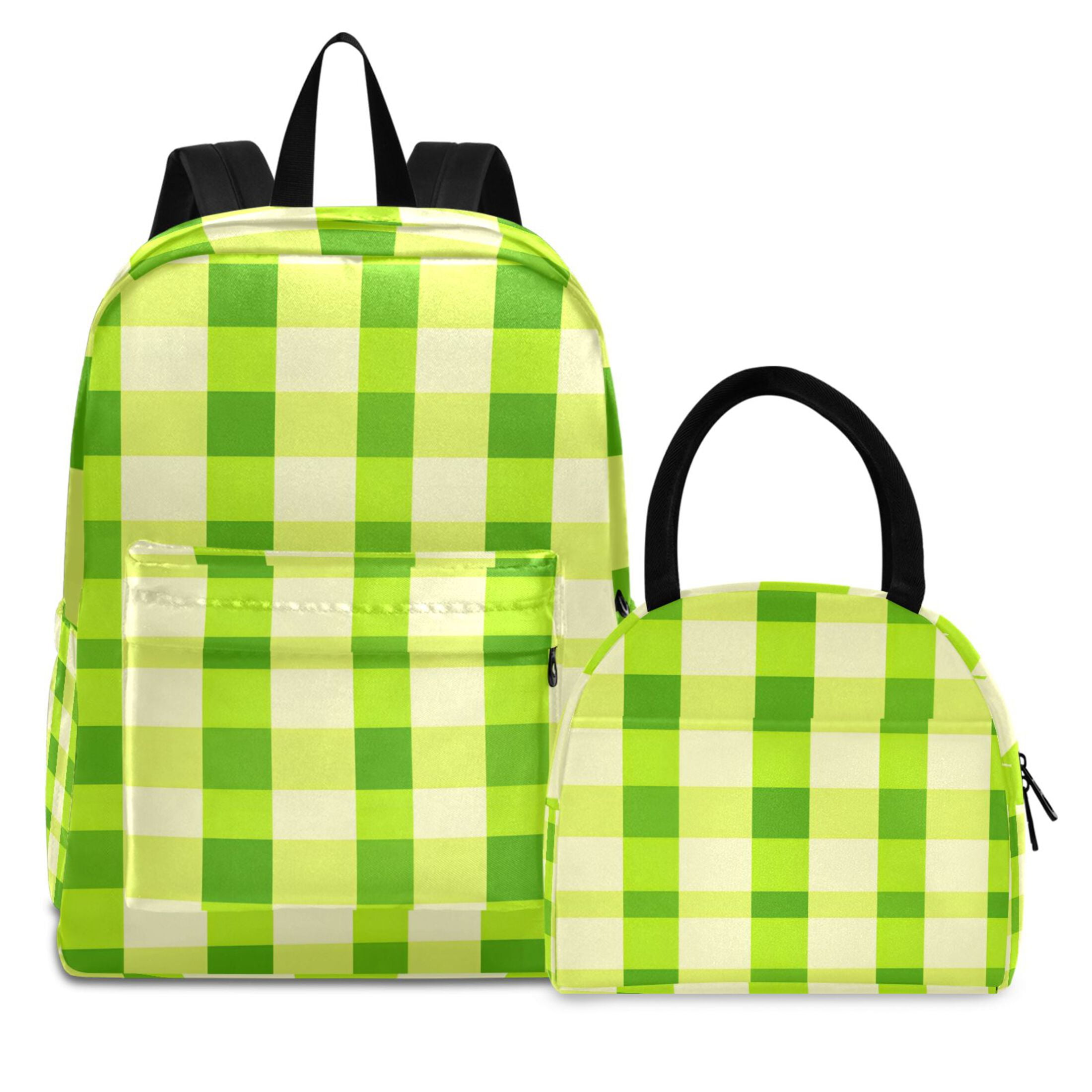 ALAZA Backpack Set Checkered Grid-t1 Elementary School Bags Student ...