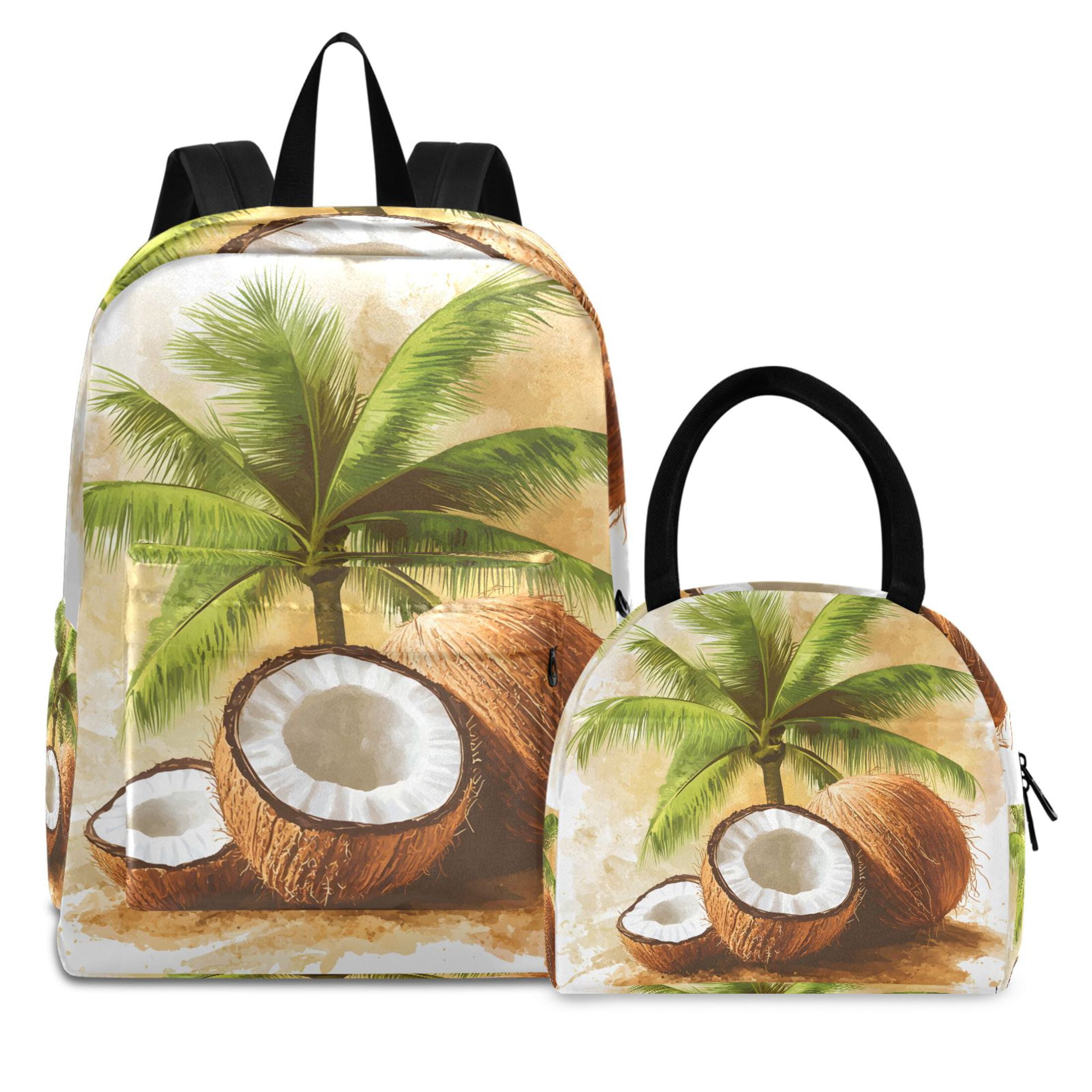 ALAZA Backpack Set Palm Coconut Tree Elementary School Bags Student ...