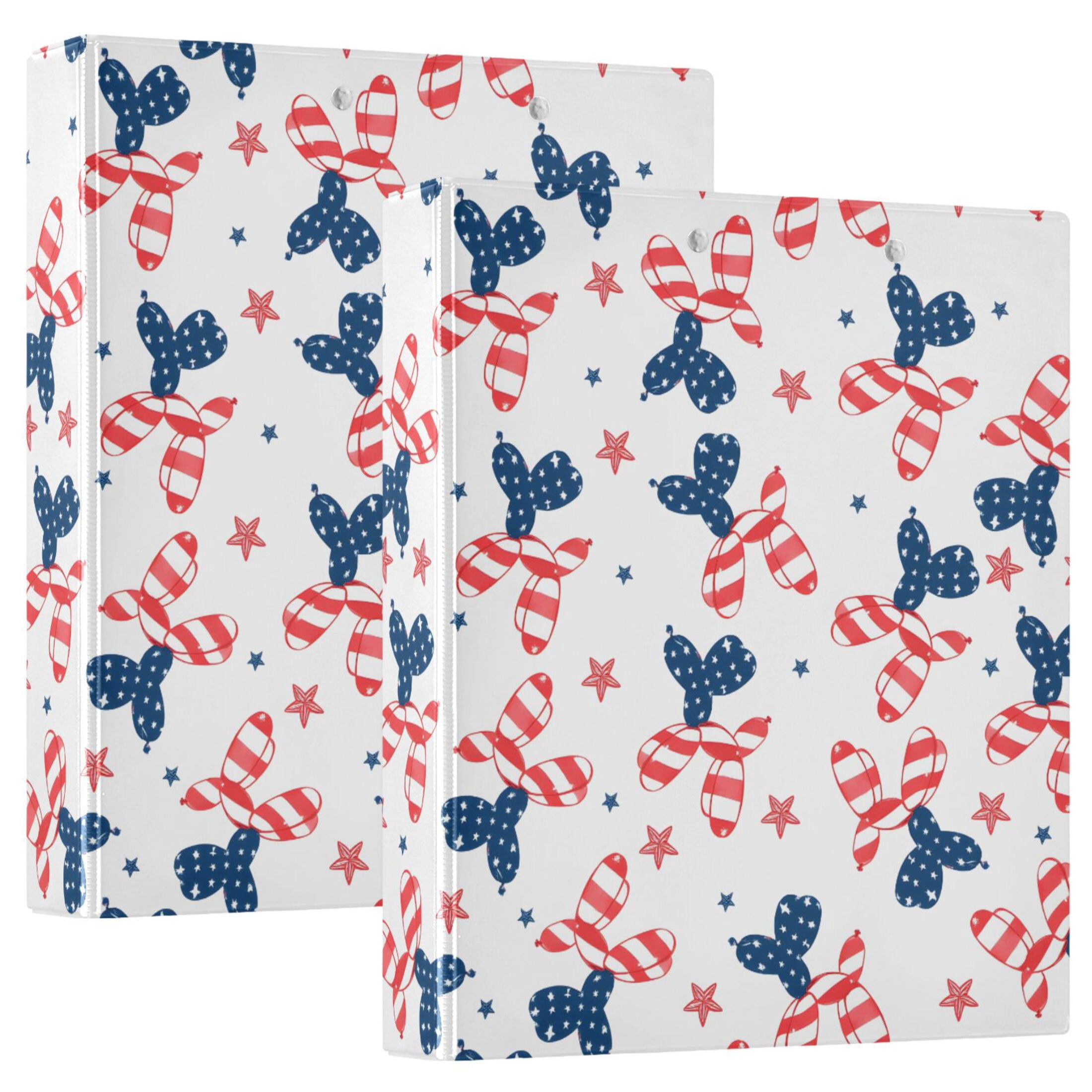 ALAZA Balloon Dogs Hardcover 3 Ring Binder 1.5" D-Rings with Interior ...