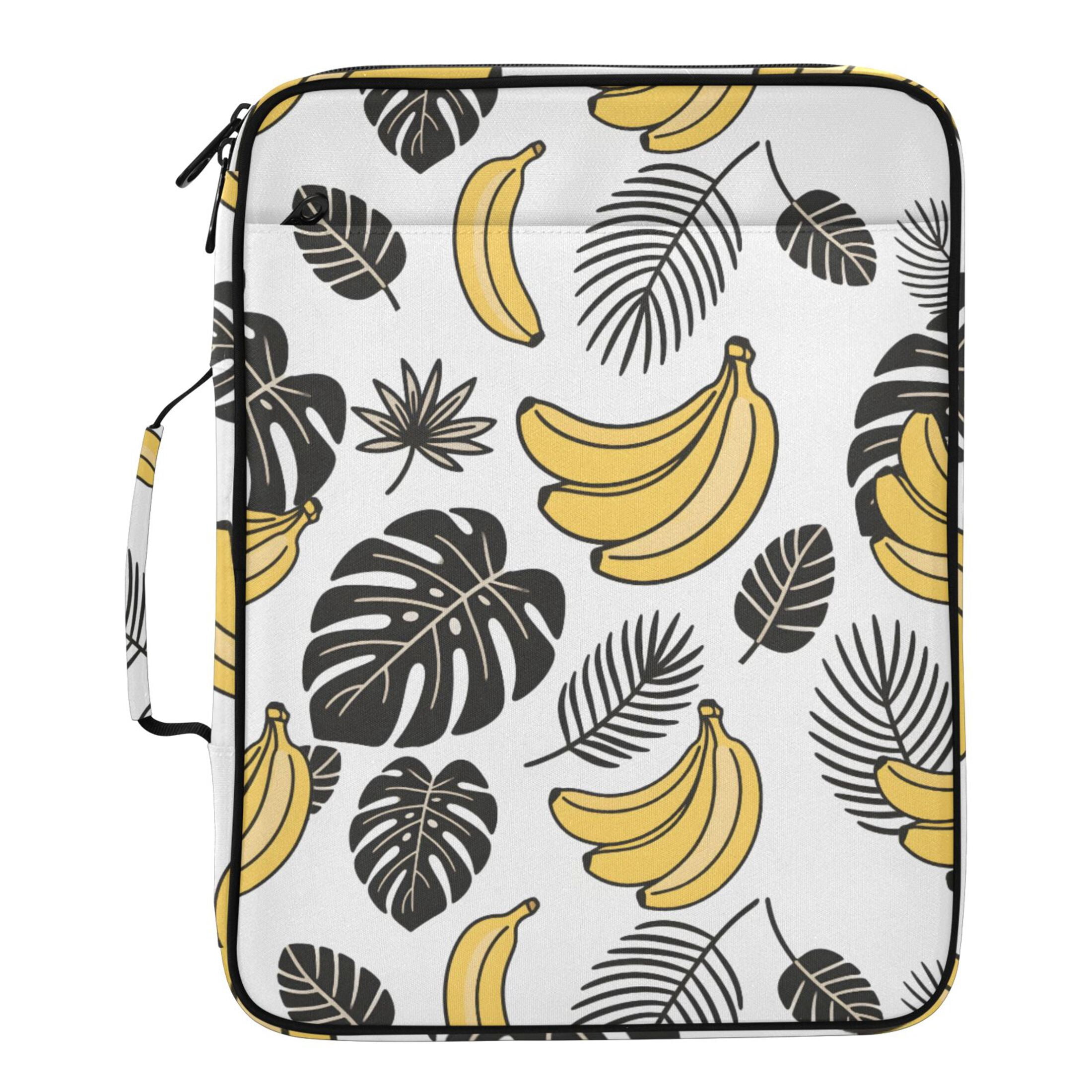 ALAZA Banana Palm Leaves Pattern Expanding Accordion File Folder 3 Ring ...
