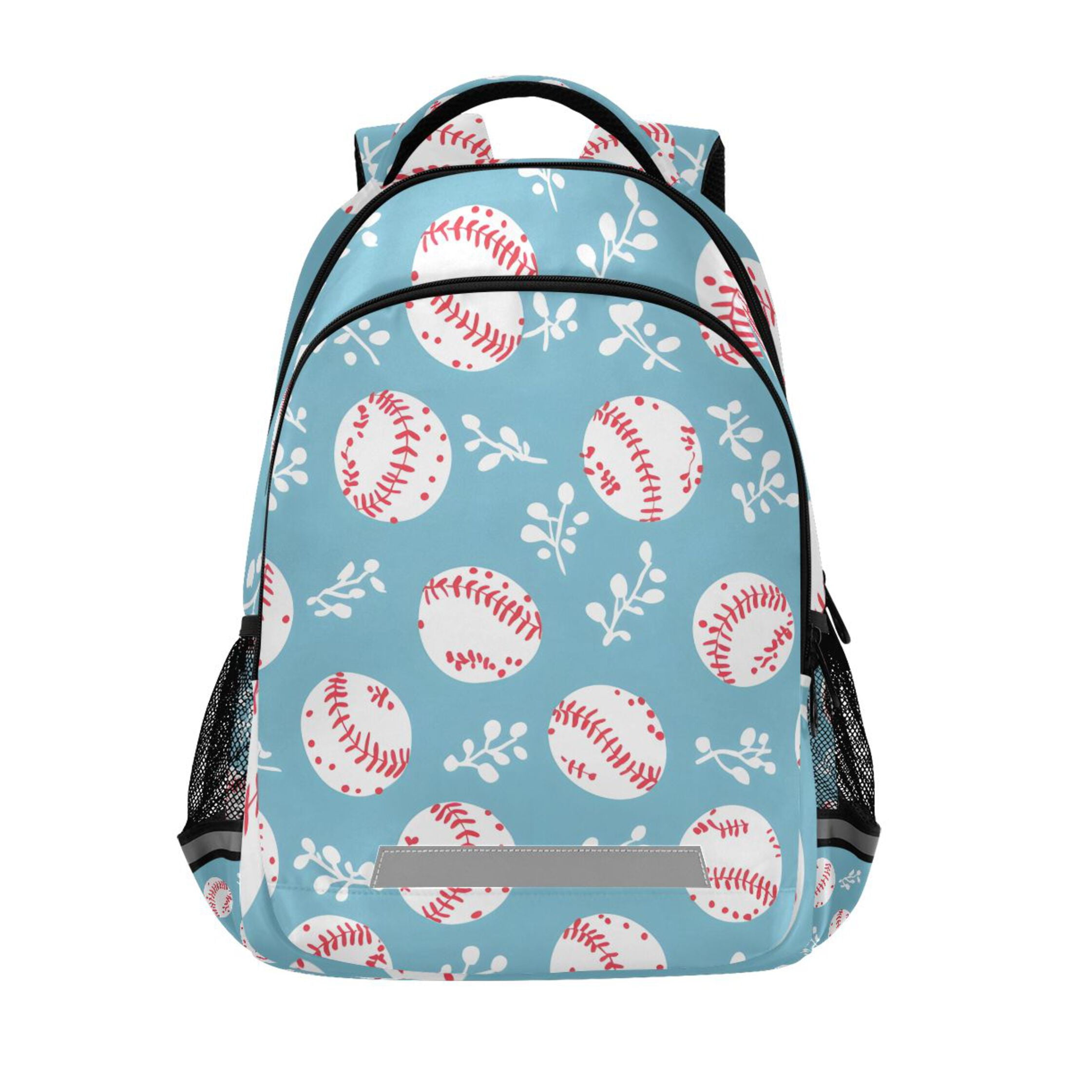 ALAZA Baseball Cute Leaf Backpack Elementary School Bag Bookbag Travel ...
