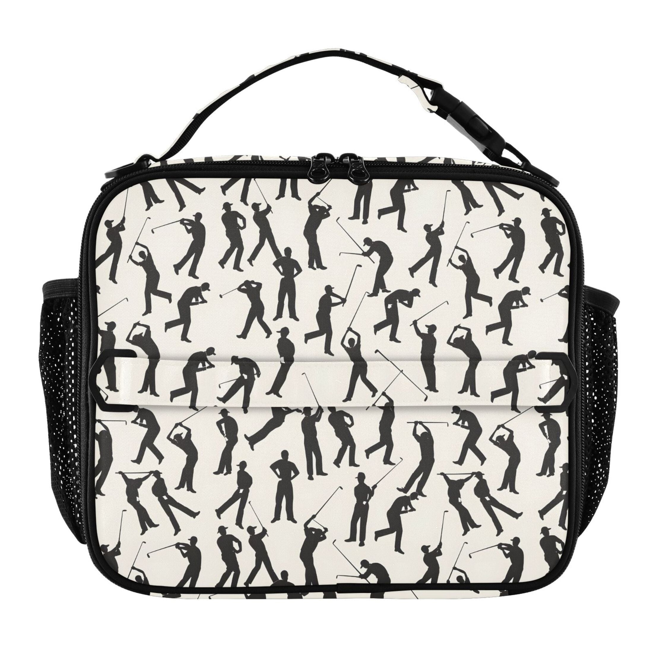 ALAZA Baseball and Player Lunch Box Insulated Lunch Bag Cooler Tote ...