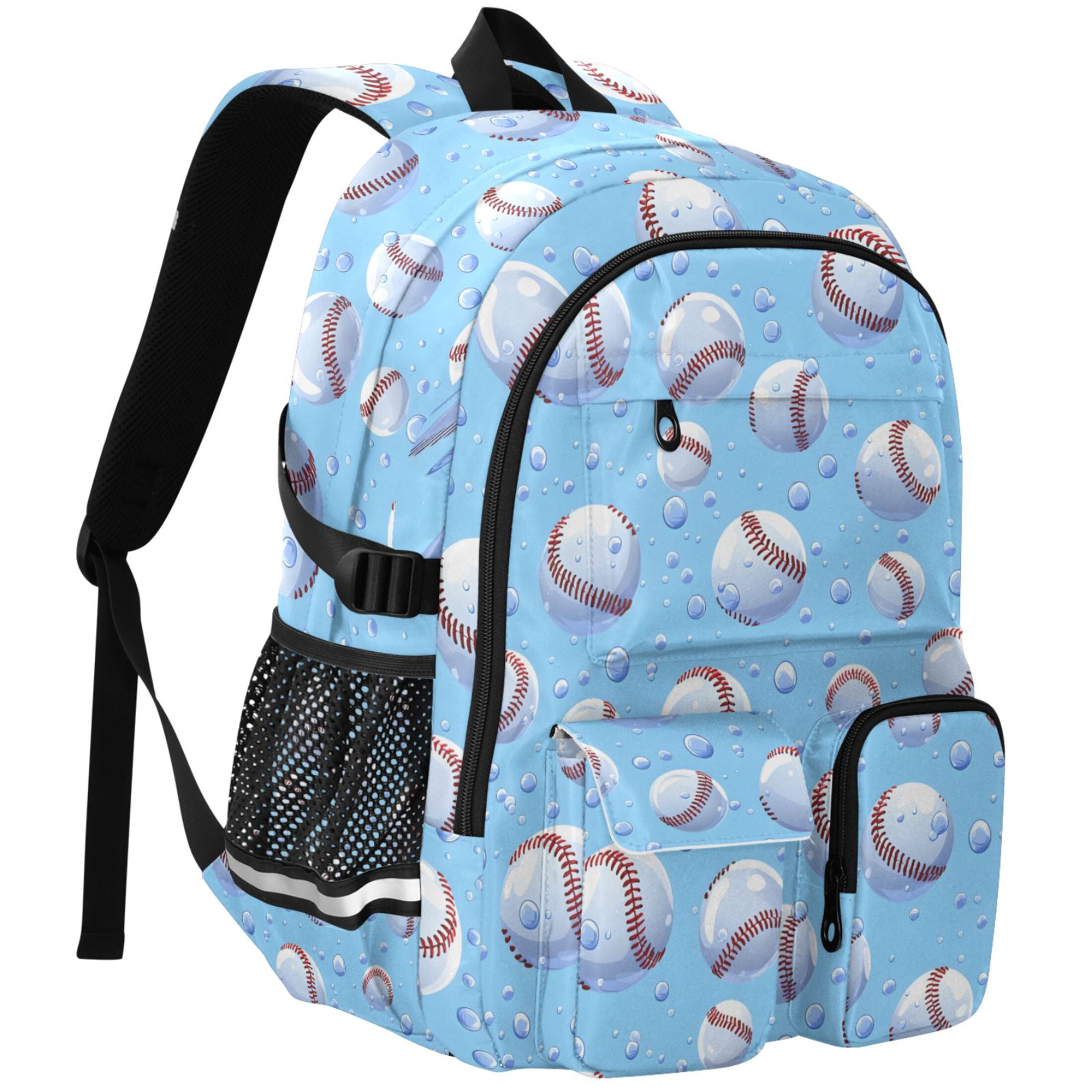 ALAZA Baseball in Water Print Student Backpack School Bookbag Large ...