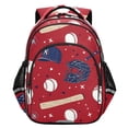 ALAZA Baseballs School Backpack Elementary Bag Student Bookbag Travel ...