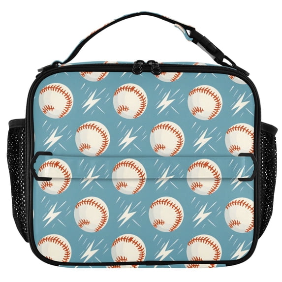 ALAZA Baseballs with Lightning Insulated Lunch Box Lunch Bag Cooler ...