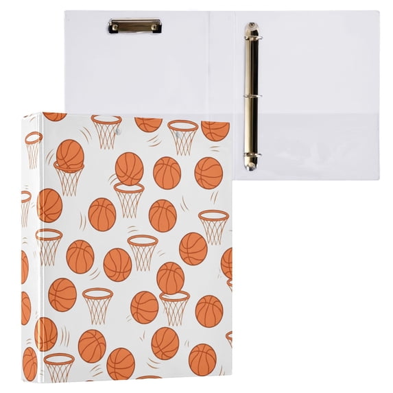 ALAZA Basketball Hoops Hardcover 3 Ring Binder 1.5" D-Rings with ...