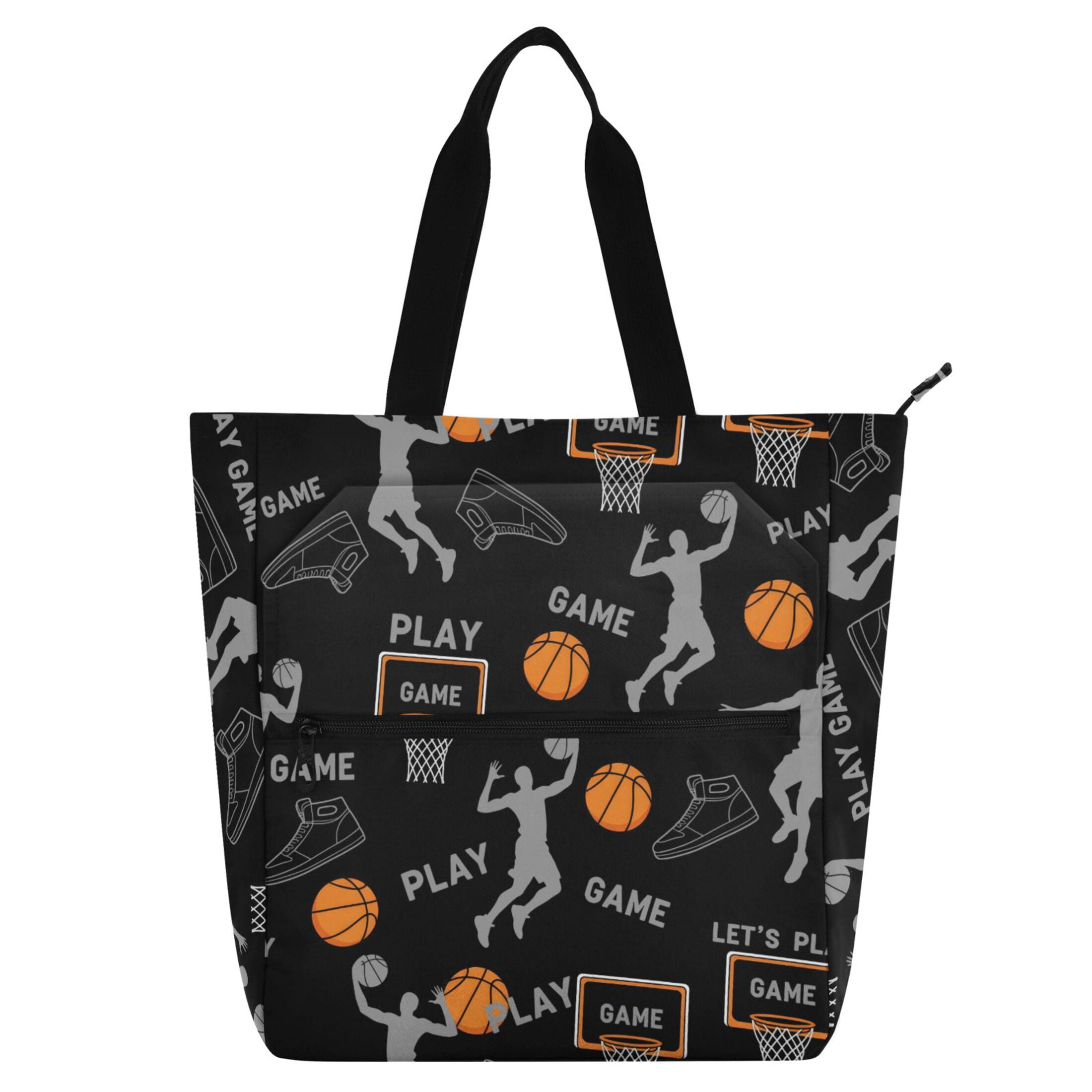 ALAZA Basketball Player School Book Bag Kids Tote Bags Handbag ...
