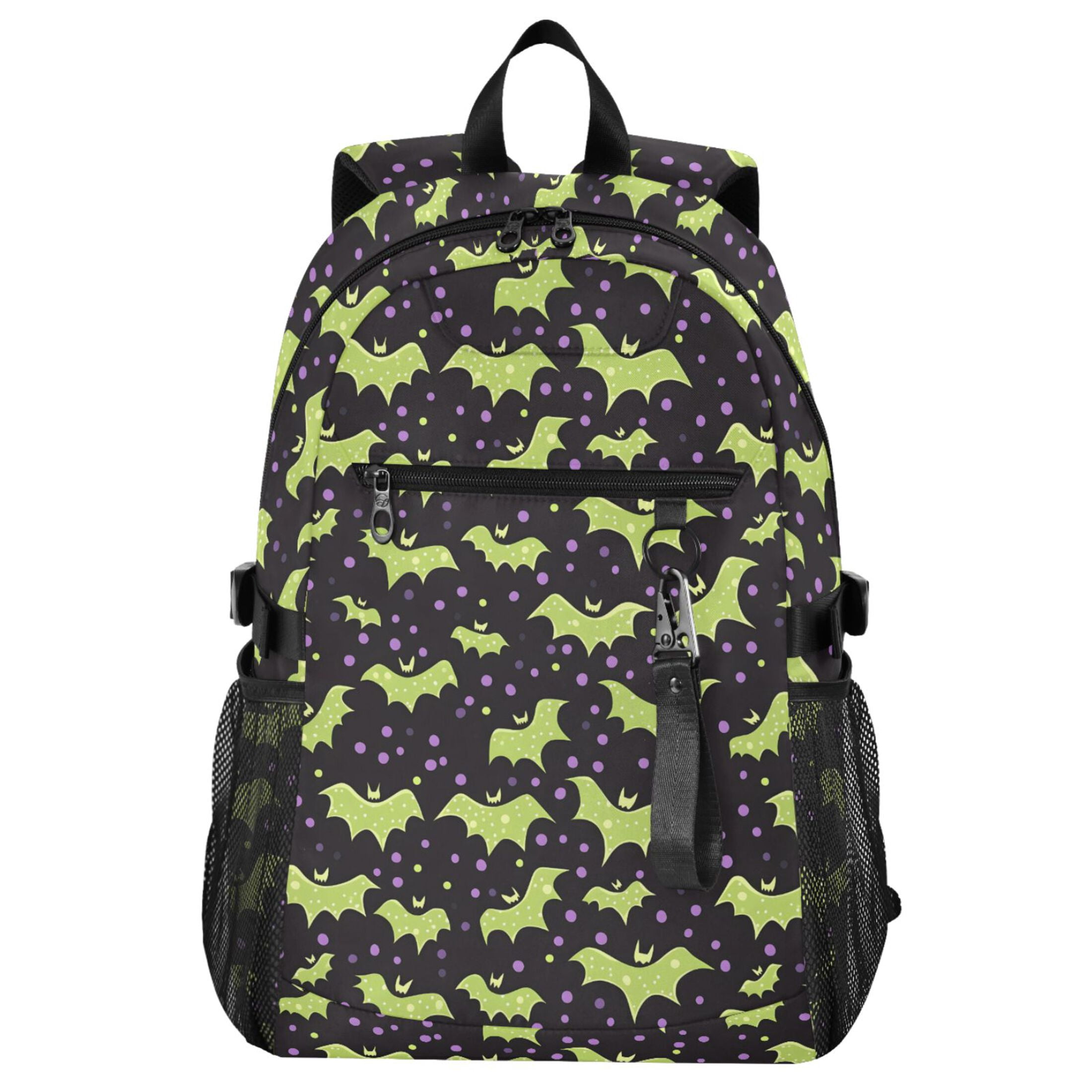 ALAZA Bats Polka Dots Pattern School Backpack Travel Laptop Bag College ...