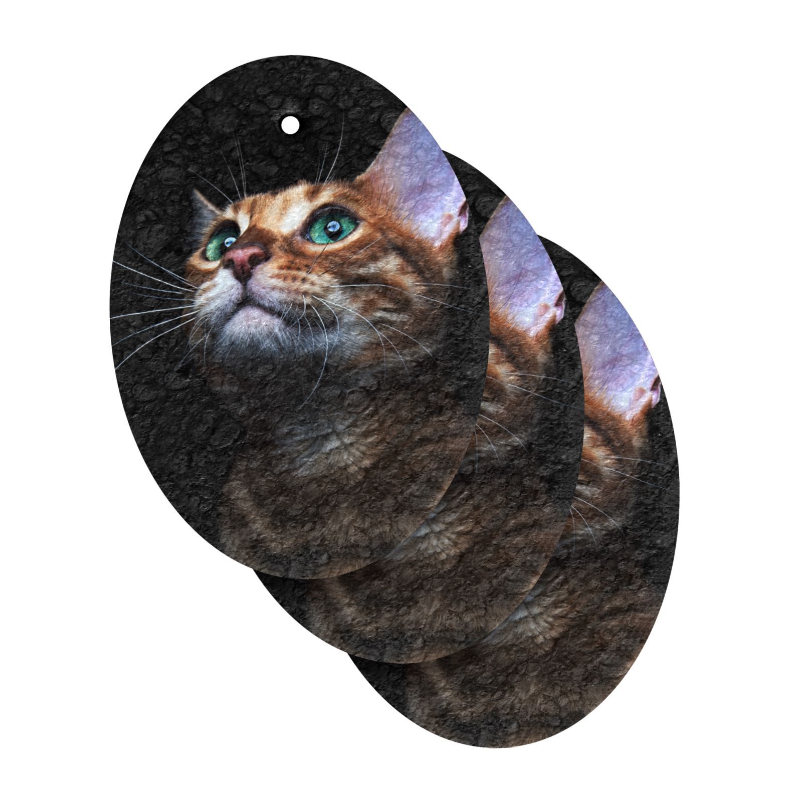 ALAZA Beautiful Bengalensis Cat Kitten Natural Sponges Kitchen ...