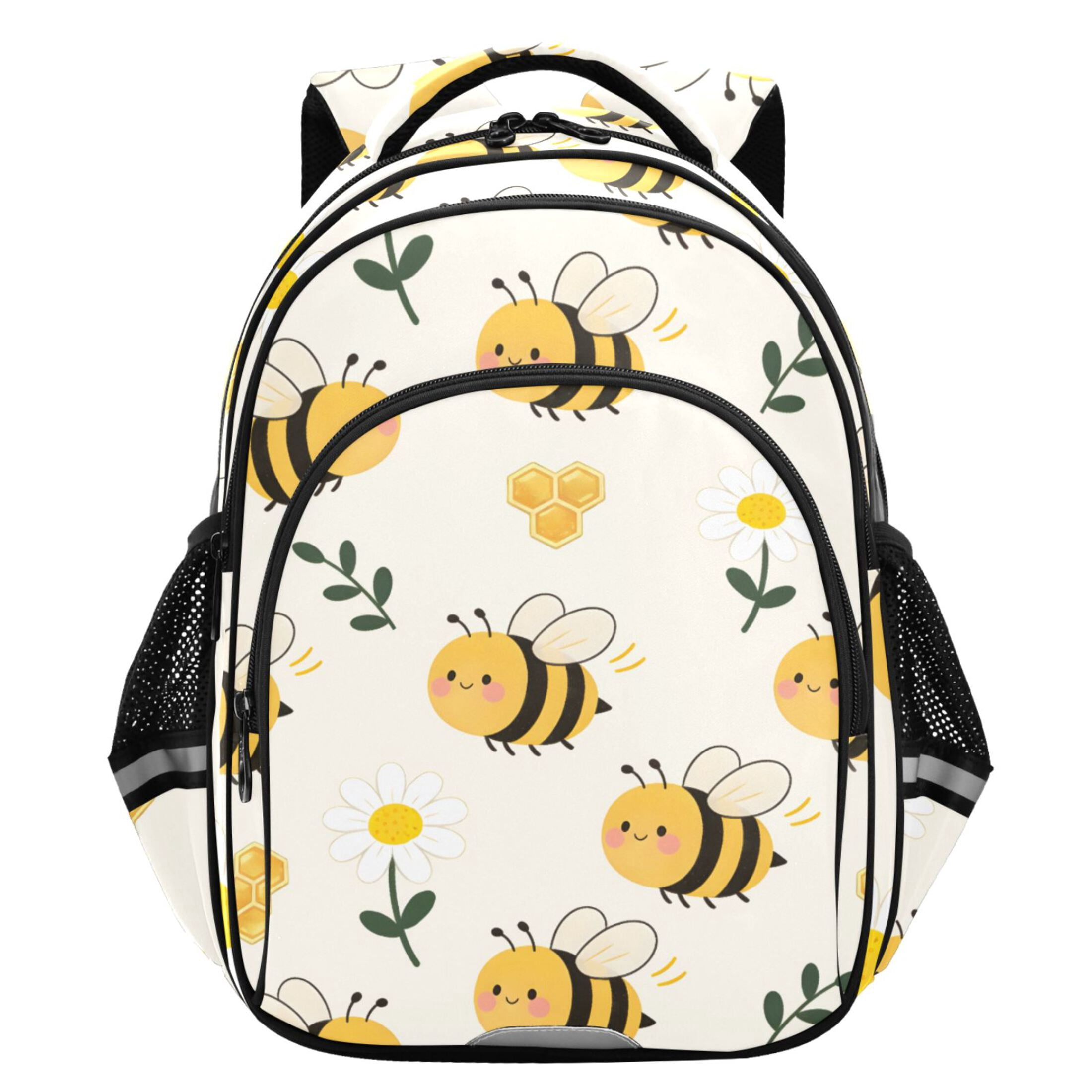ALAZA Bee and Honey School Backpack Elementary Bag Student Bookbag ...