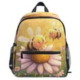 ALAZA Bees on Daisy Flower Pattern School Backpack Student Bookbag Mini ...