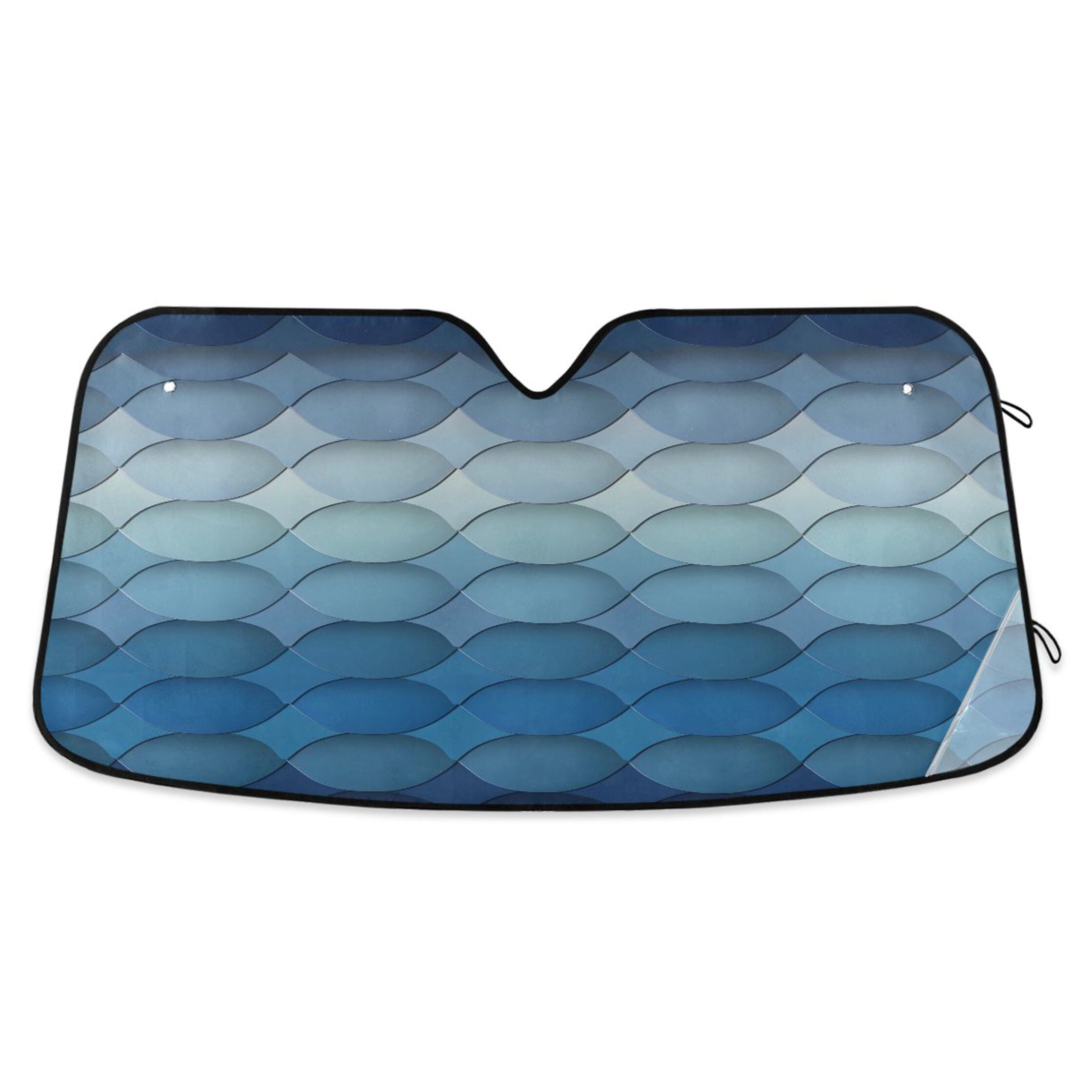 ALAZA Blue Artistic Pattern Windshield Sun Shade Car Foldable Sun Visor ...