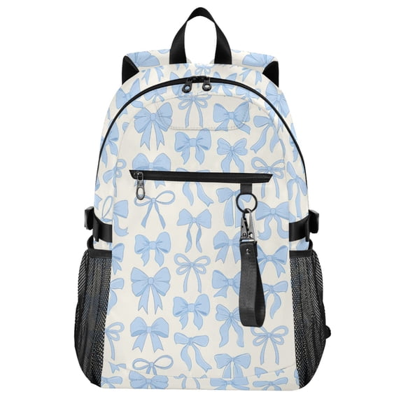 ALAZA Blue Bows Pattern School Backpack Travel Laptop Bag College ...