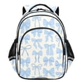 ALAZA Blue Bows School Backpack Elementary Bag Student Bookbag Travel ...