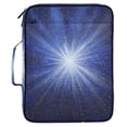 ALAZA Blue Shiny Fireworks Pattern Expanding Accordion File Folder 3 ...
