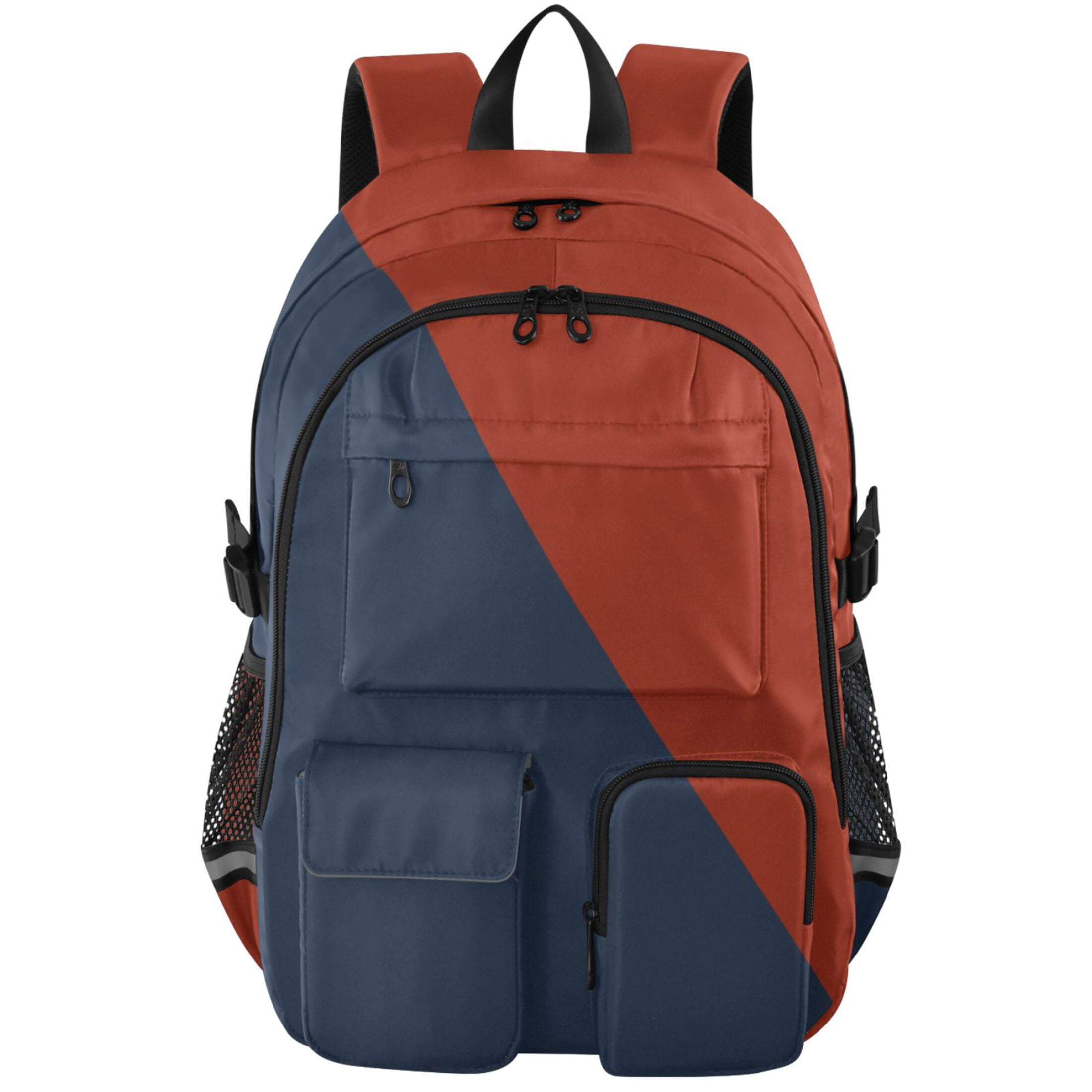 ALAZA Blue and Red Print Student Backpack School Bookbag Large Laptop ...