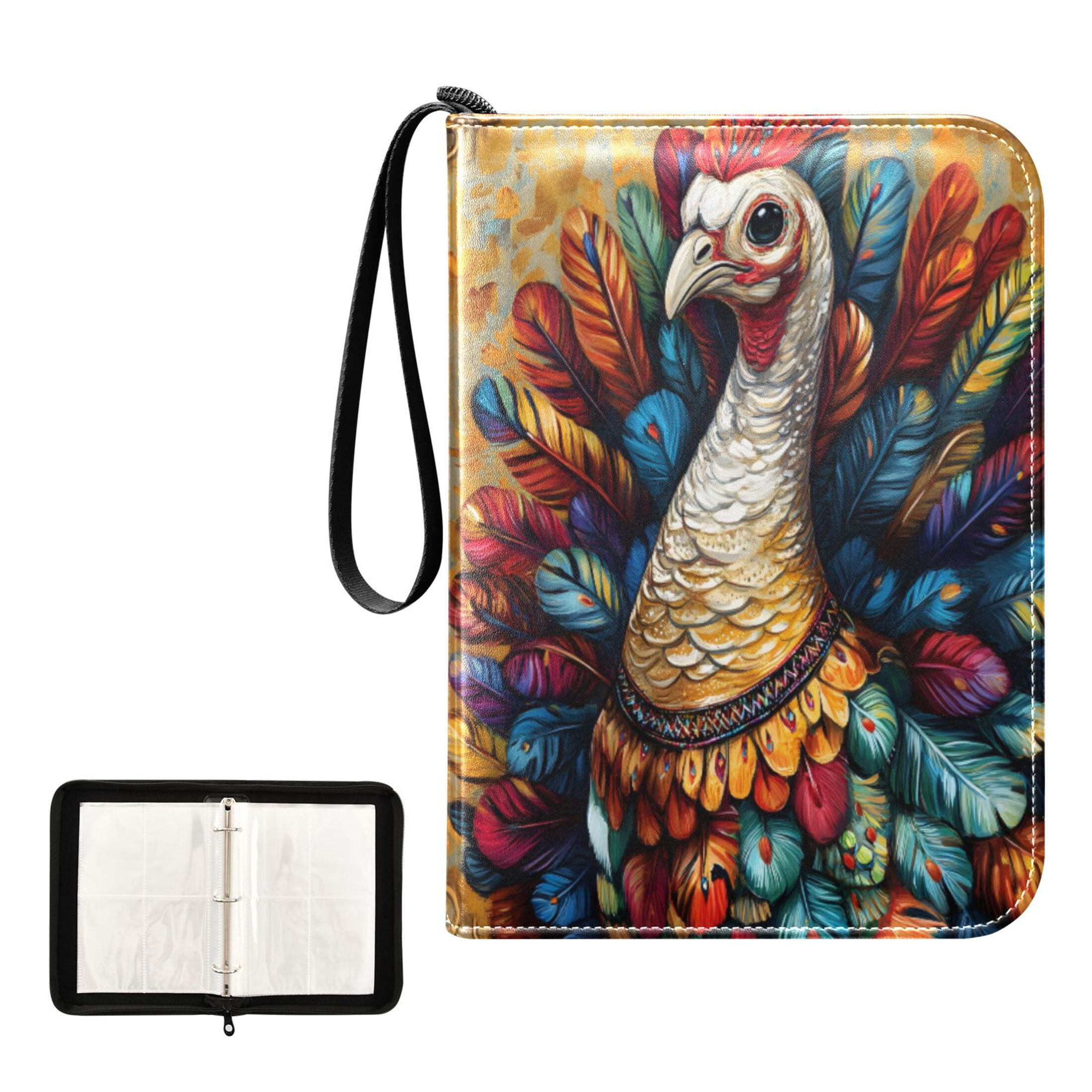 ALAZA Bohemia Turkey Trading Card Binder 4 Pocket Cards Collection ...