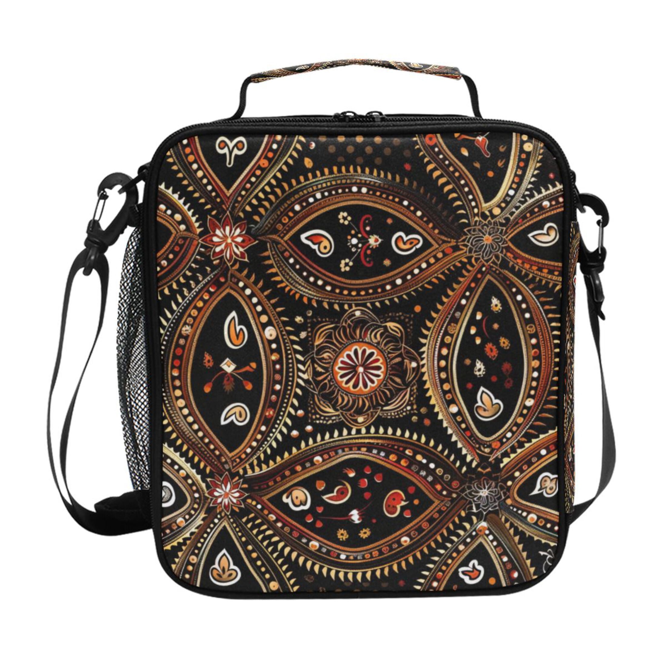 ALAZA Bohemian Mandala Paisley Flower Lunch Box Insulated Lunch Bag ...