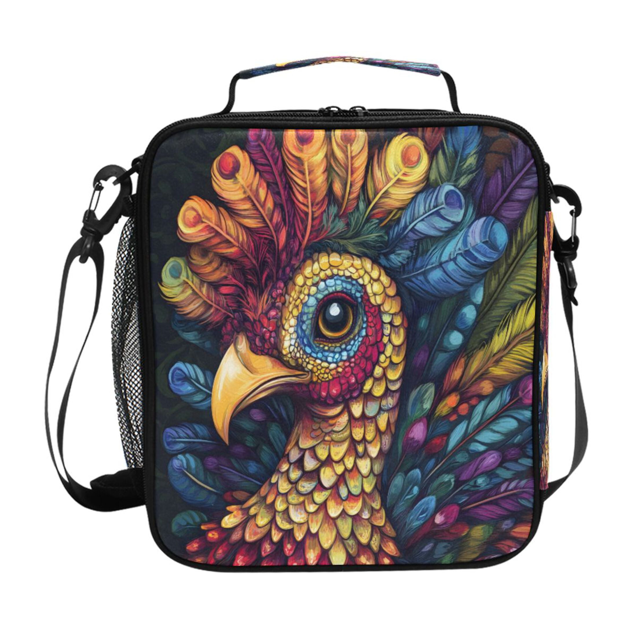 ALAZA Boho Artistic Turkey Lunch Box Insulated Lunch Bag Reusable ...
