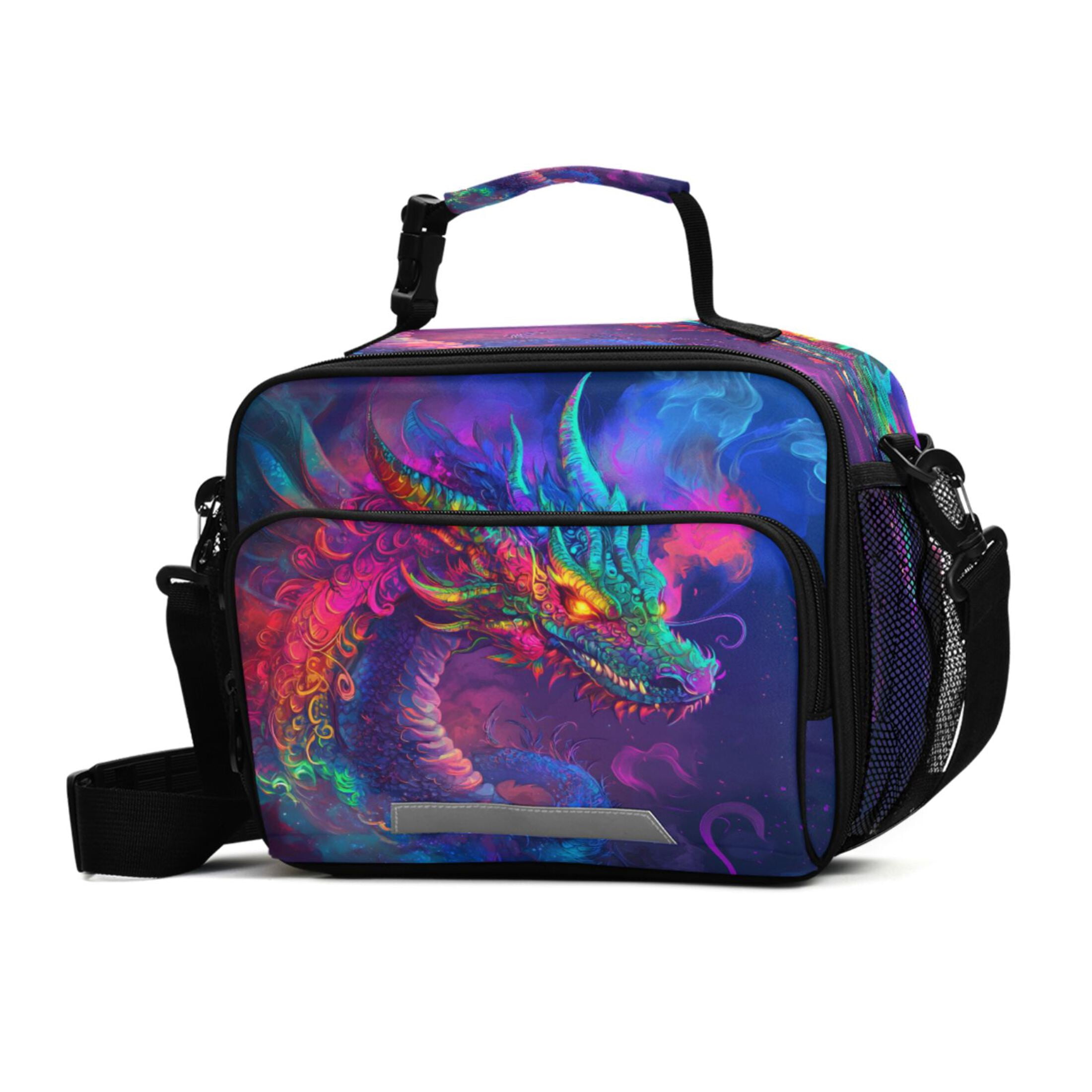 ALAZA Boho Cool Dragon Lunch Box Insulated Cooler Bag Reusable Tote ...