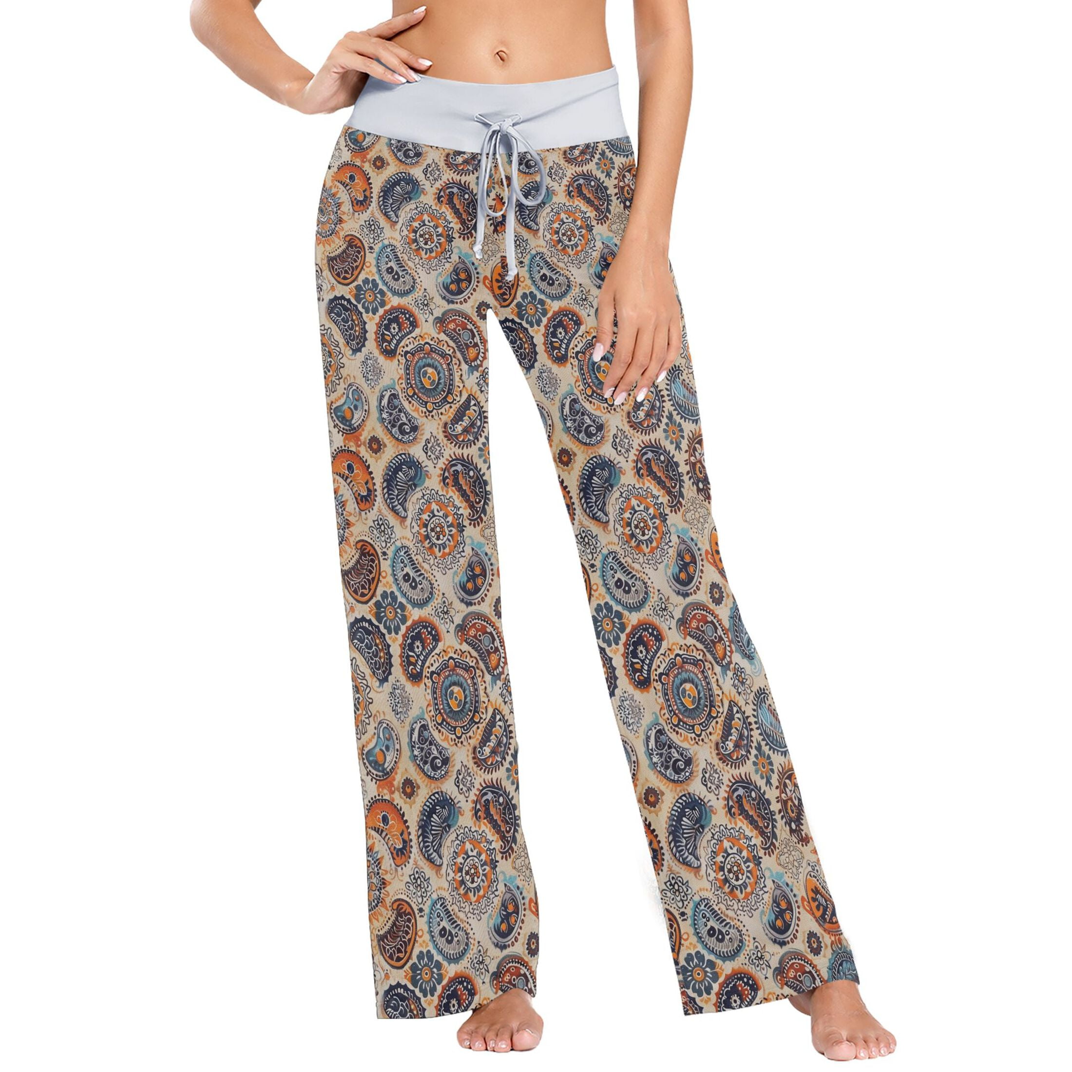 ALAZA Boho Ethnic Bohemian Indian Mandala Women's Comfy Pajama Pants ...