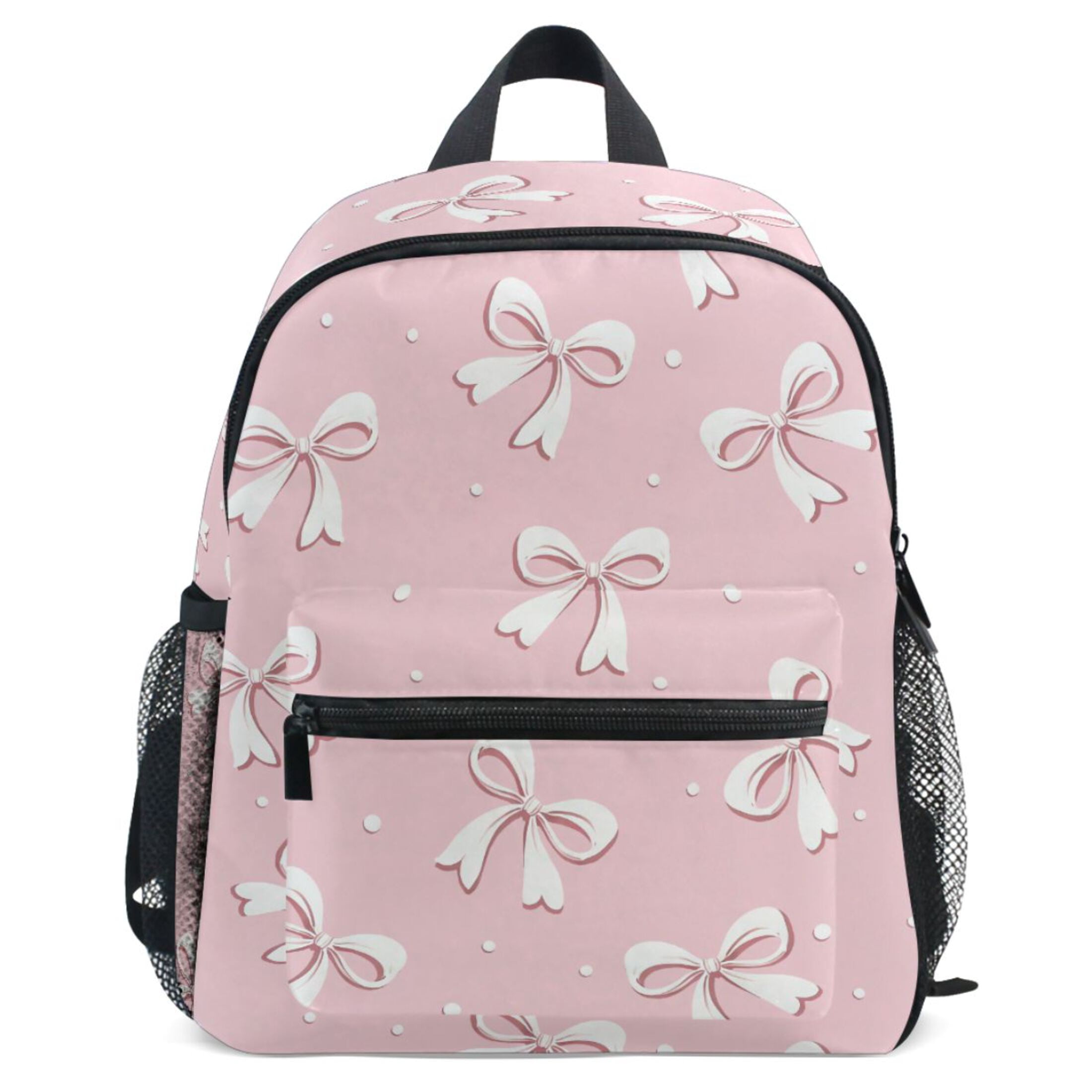 ALAZA Bow Polka Dots Pattern School Backpack Student Bookbag Mini Bag ...
